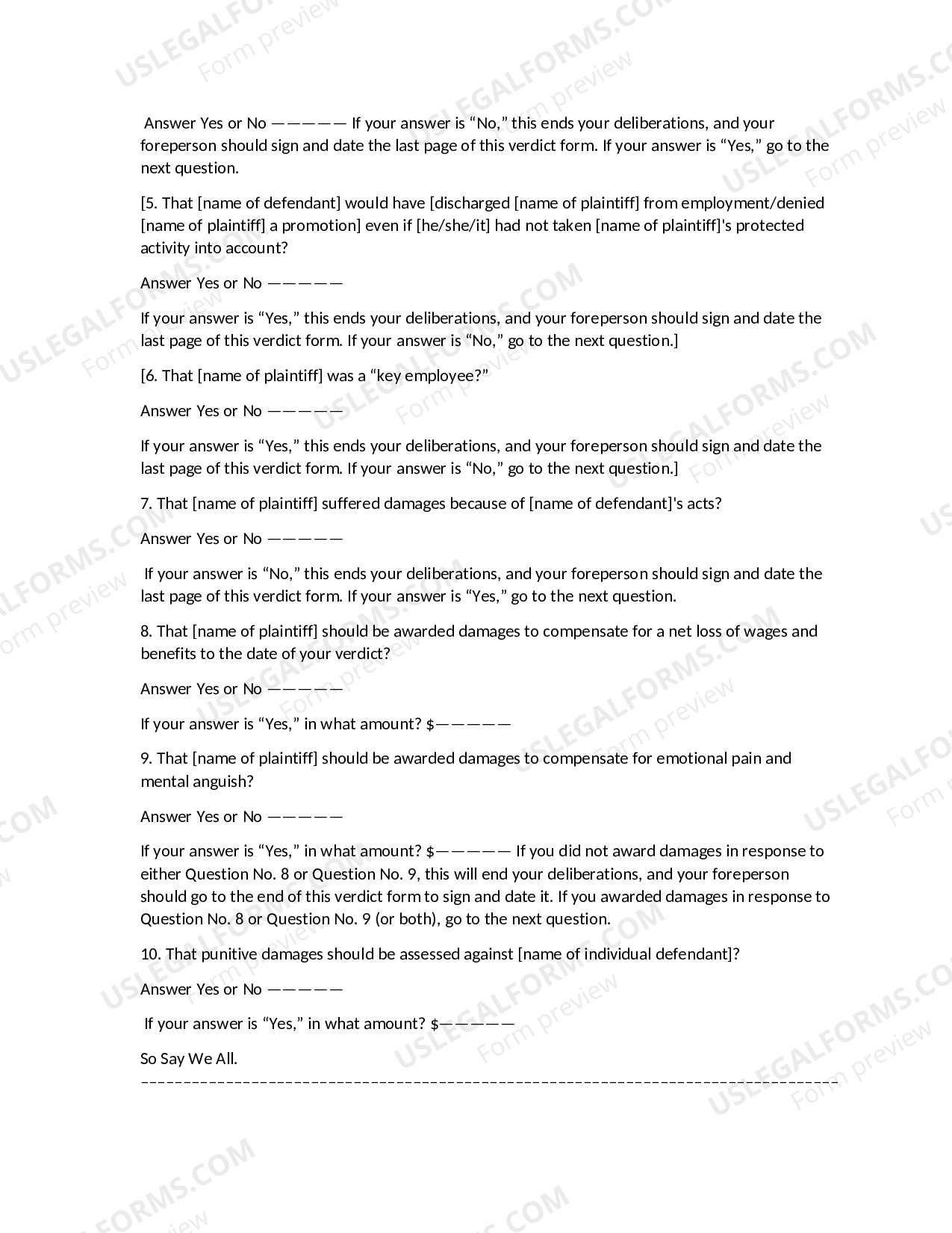 Public Employee-First Amendment Claim- Discharge or Failure to Promote ...