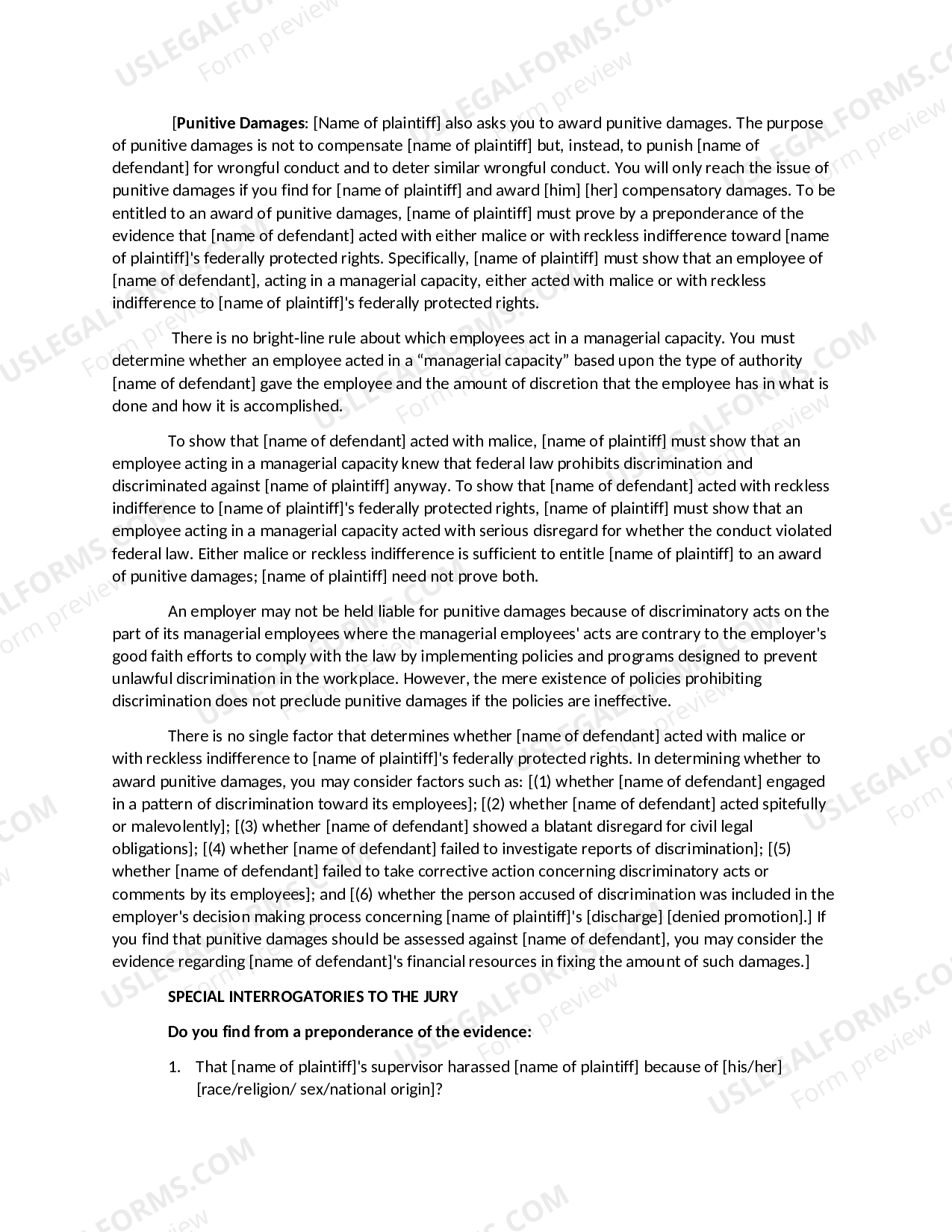 Title VII-Civil Rights Act-Workplace Harassment by Supervisor-No ...