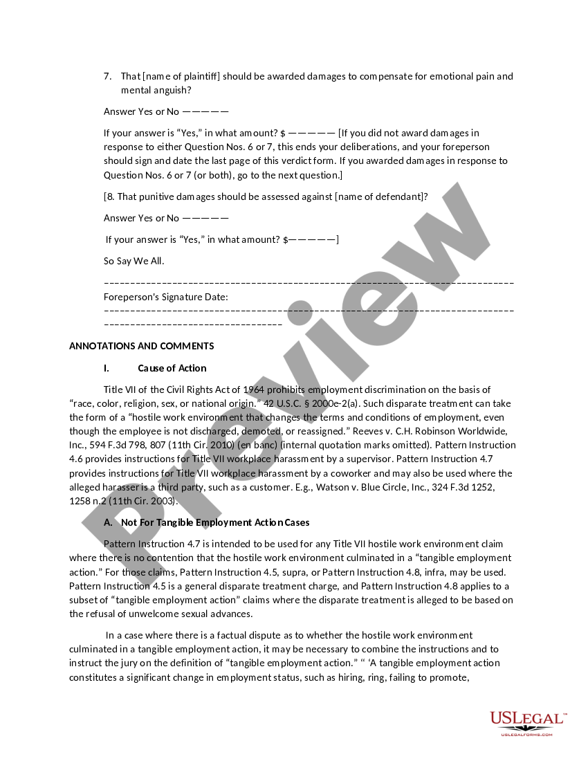 Title Vii Civil Rights Act Workplace Harassment By Co Worker Or Third