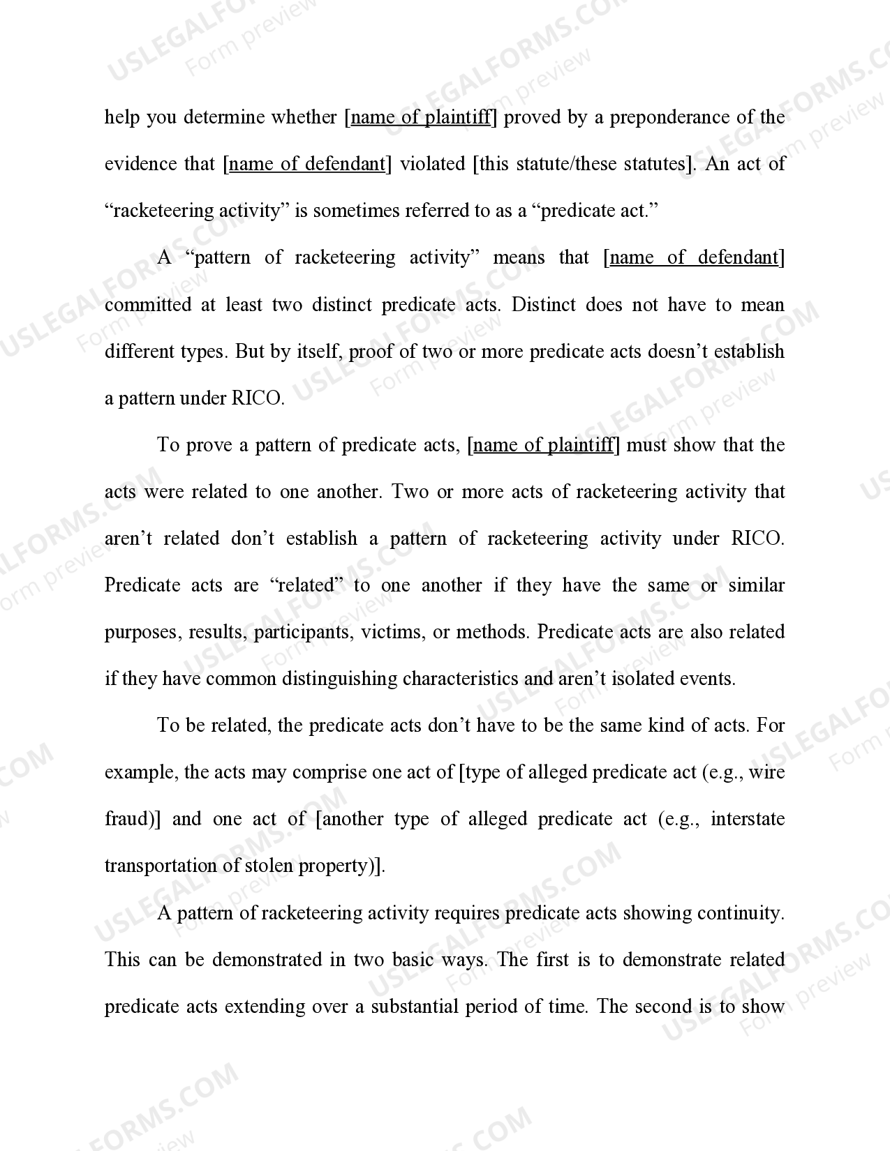 Racketeer Influenced and Corrupt Organization Act (RICO) - 18 U.S.C ...