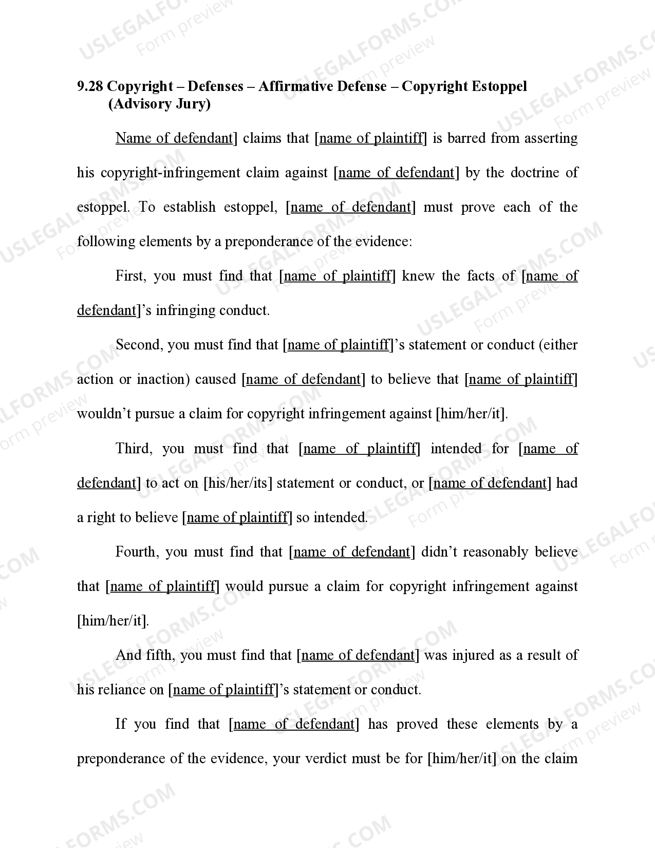 Copyright - Defenses - Affirmative Defense - Copyright Estoppel ...