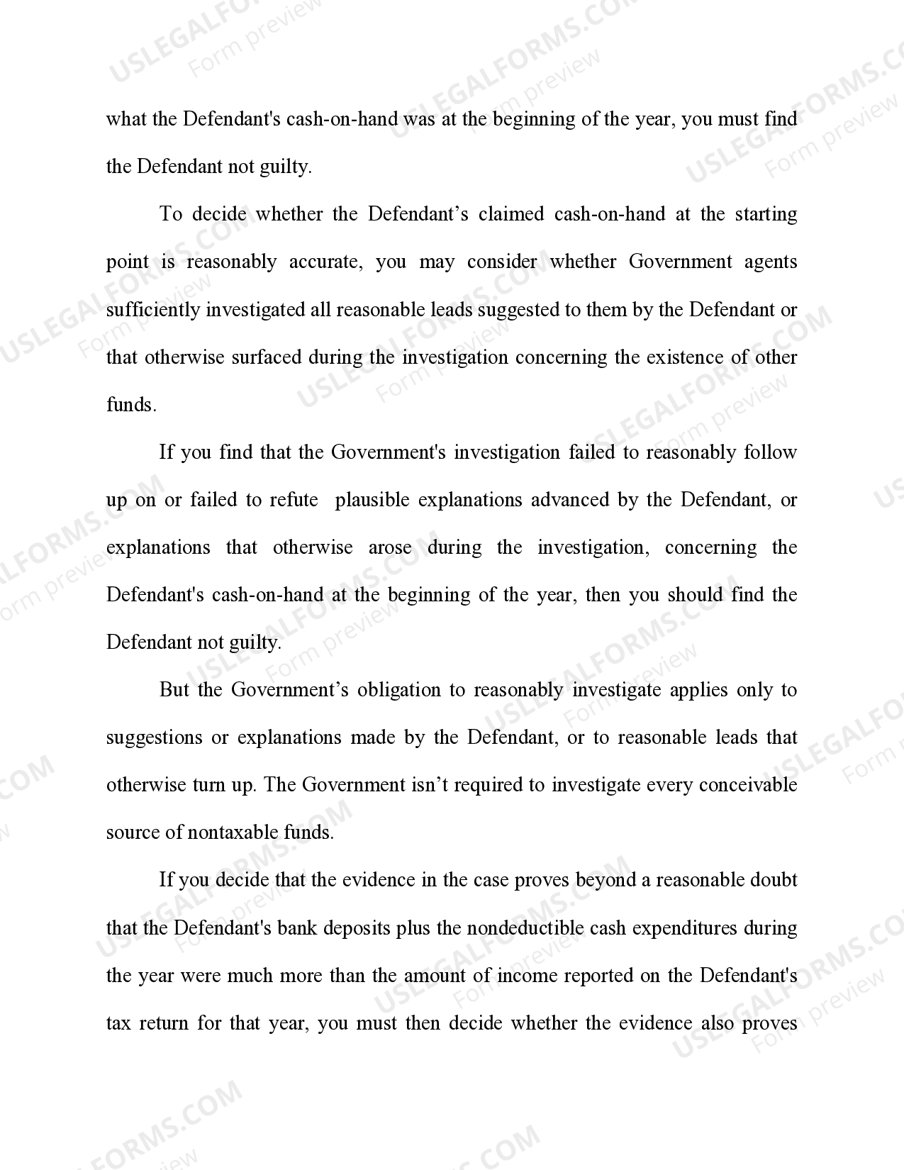 Bank-Deposits Method | US Legal Forms