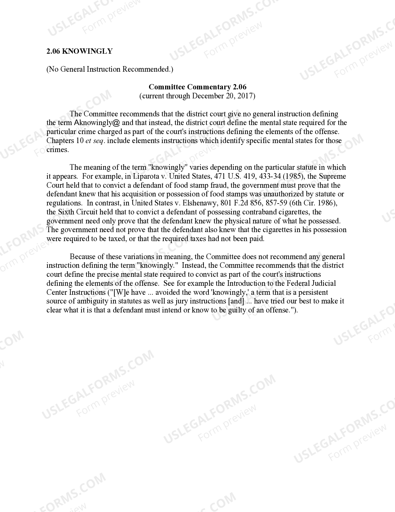 KNOWINGLY | US Legal Forms