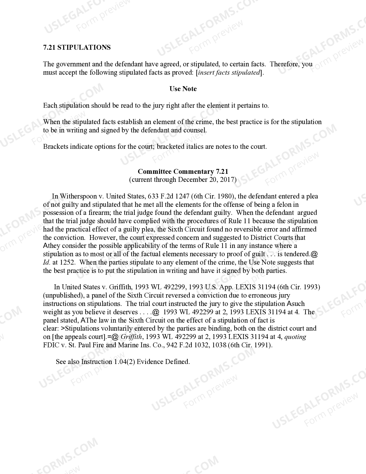 STIPULATIONS | US Legal Forms