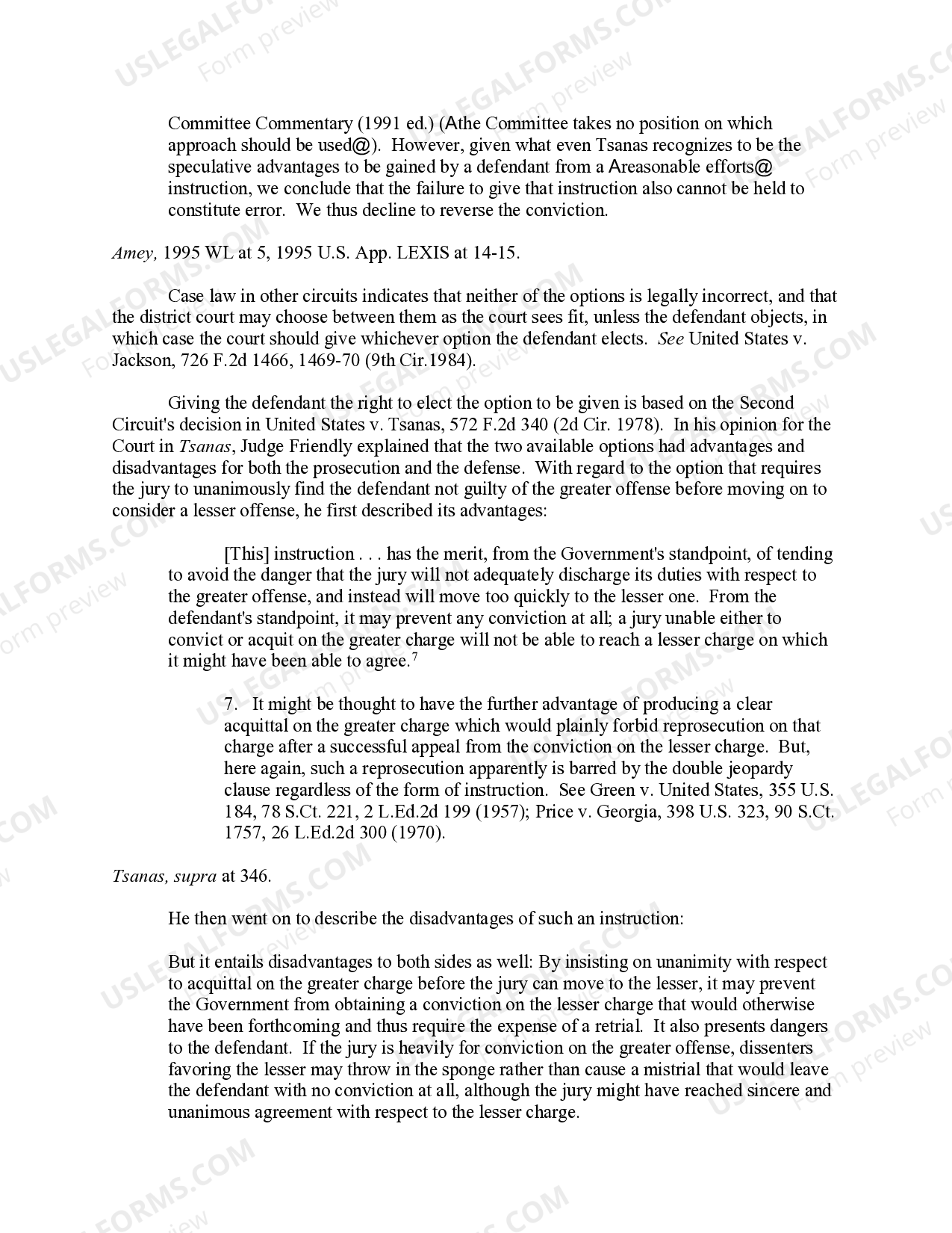 LESSER OFFENSE, ORDER OF DELIBERATIONS, VERDICT FORM | US Legal Forms