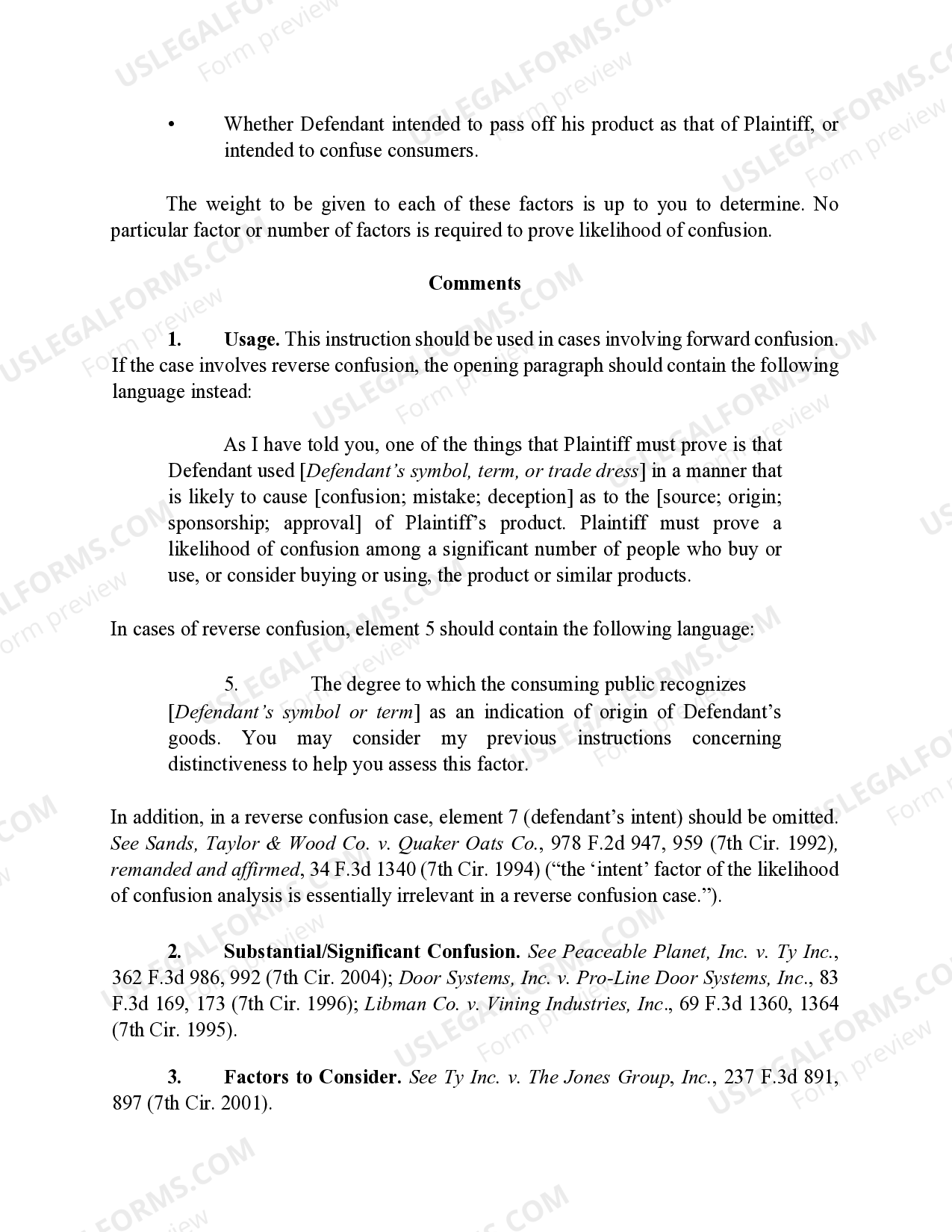 13.1.2.3 Infringement - Elements - Likelihood Of Confusion - Factor ...