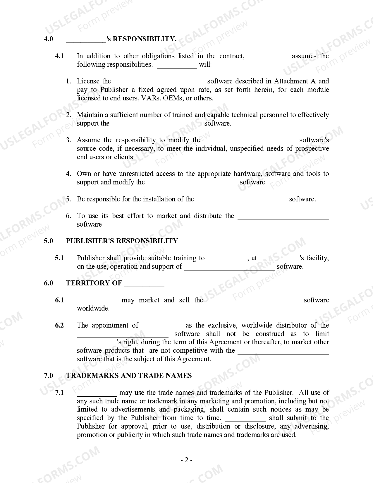 Software Distribution License Agreement - Distribution License | US ...