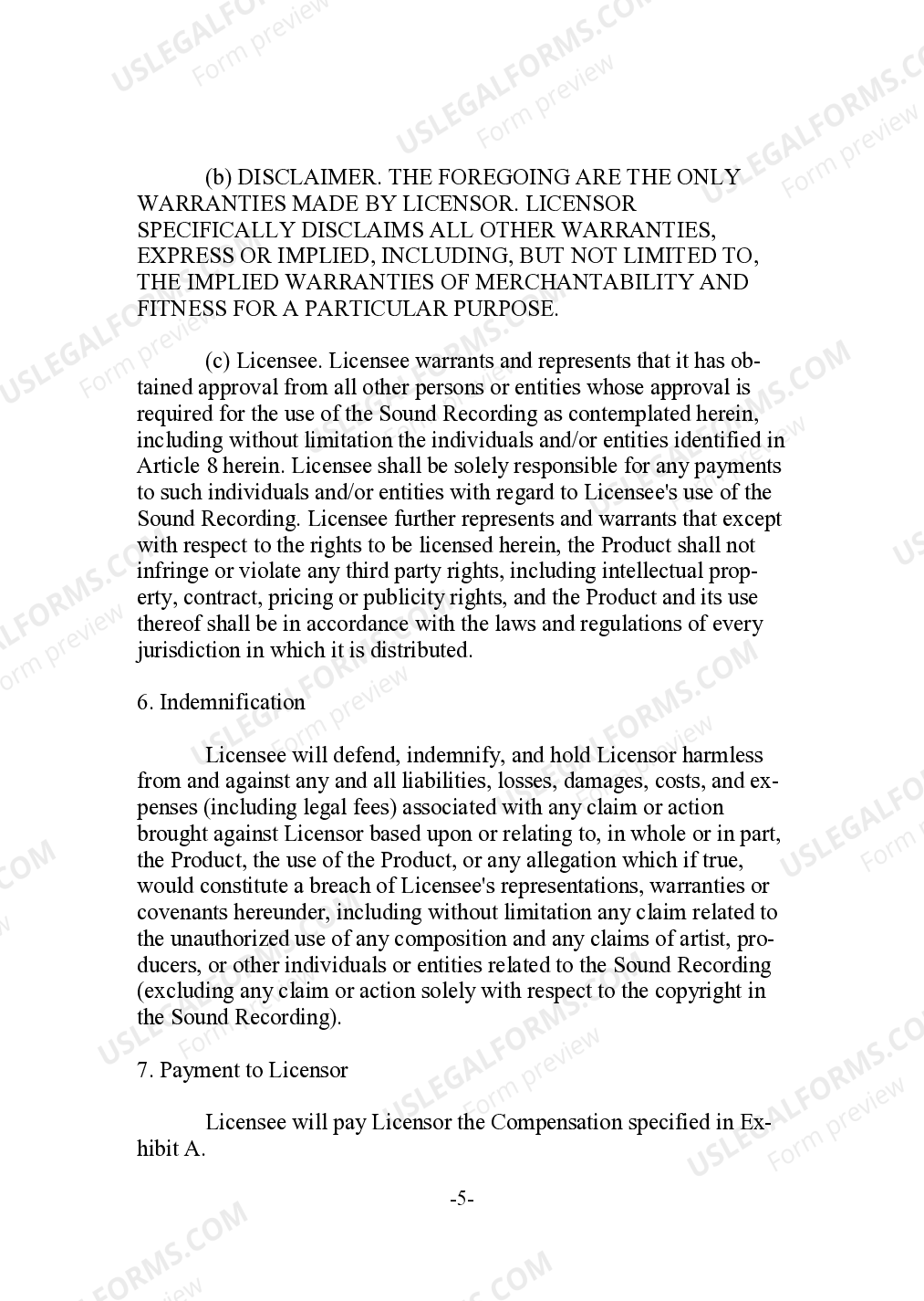 Master Use License | US Legal Forms