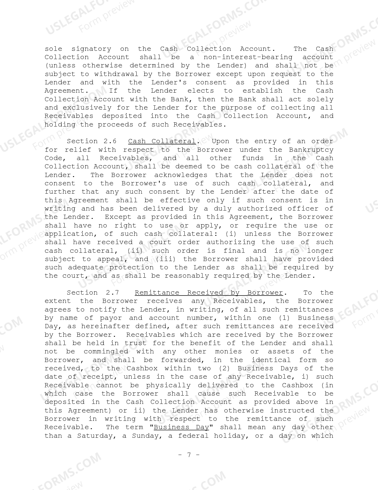 Form of Lockbox Agreement and Variations - Lockbox Agreement | US Legal ...