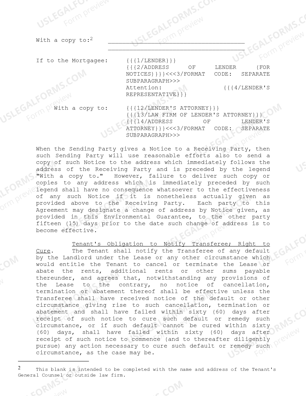 Subordination Nondisturbance and Attorney Agreement Form and ...