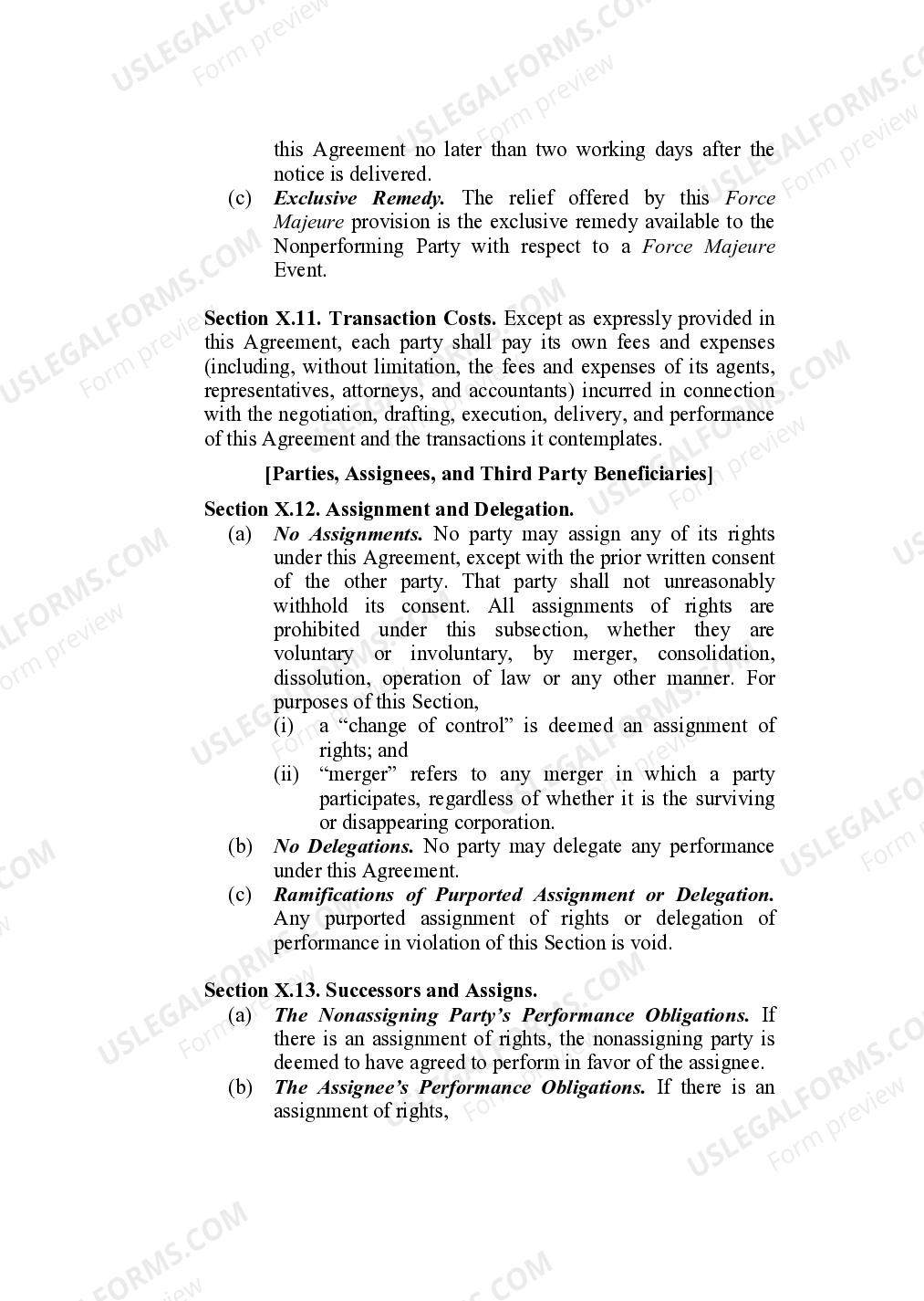 Putting It All Together - General Provisions | US Legal Forms