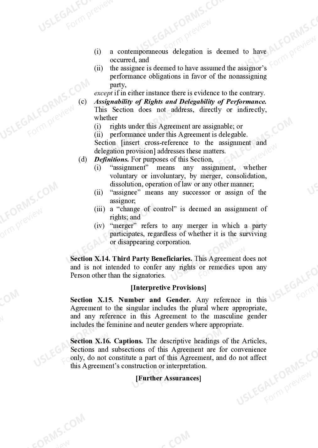 Putting It All Together - General Provisions | US Legal Forms