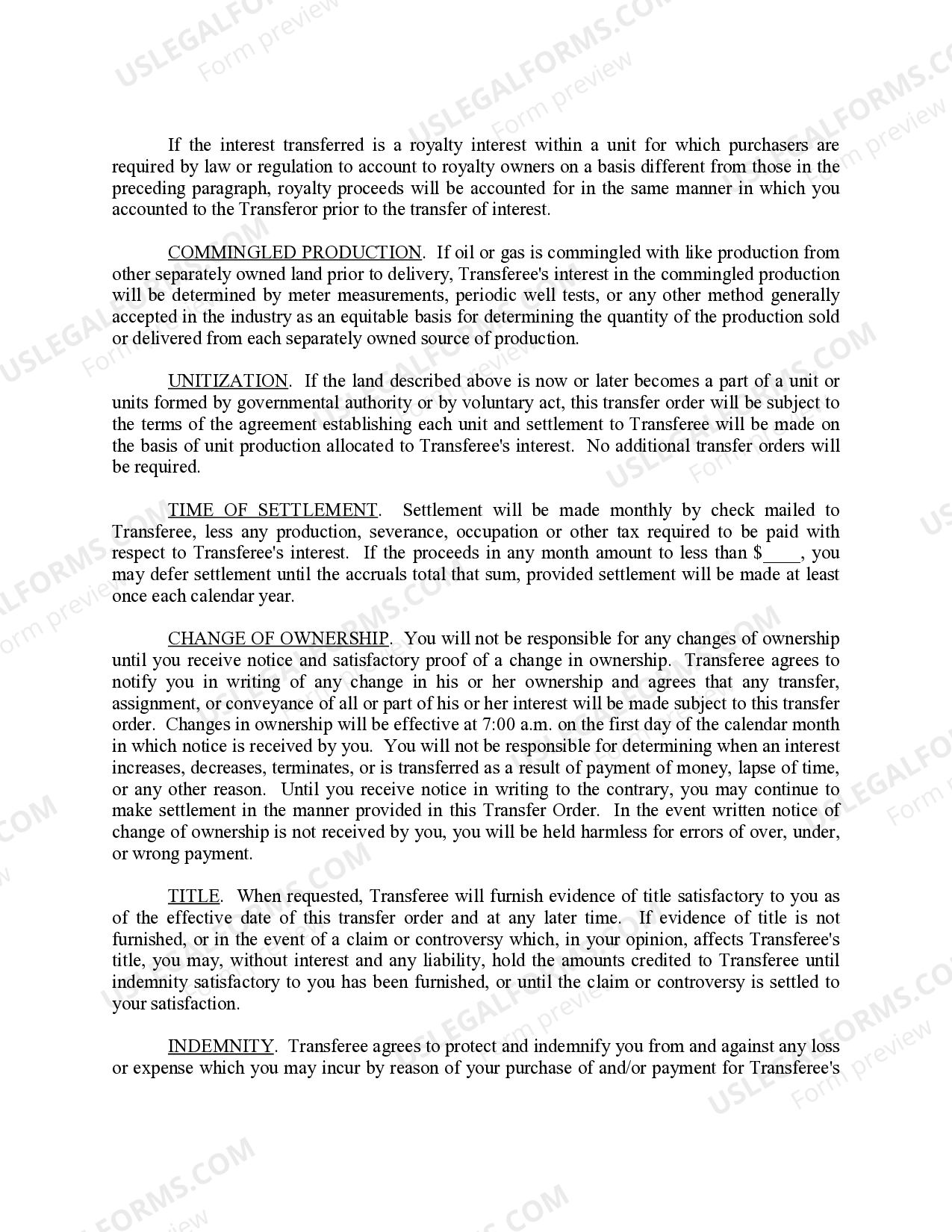 Oil and Gas Transfer Order - How To Properly Fill Out A Division Order ...