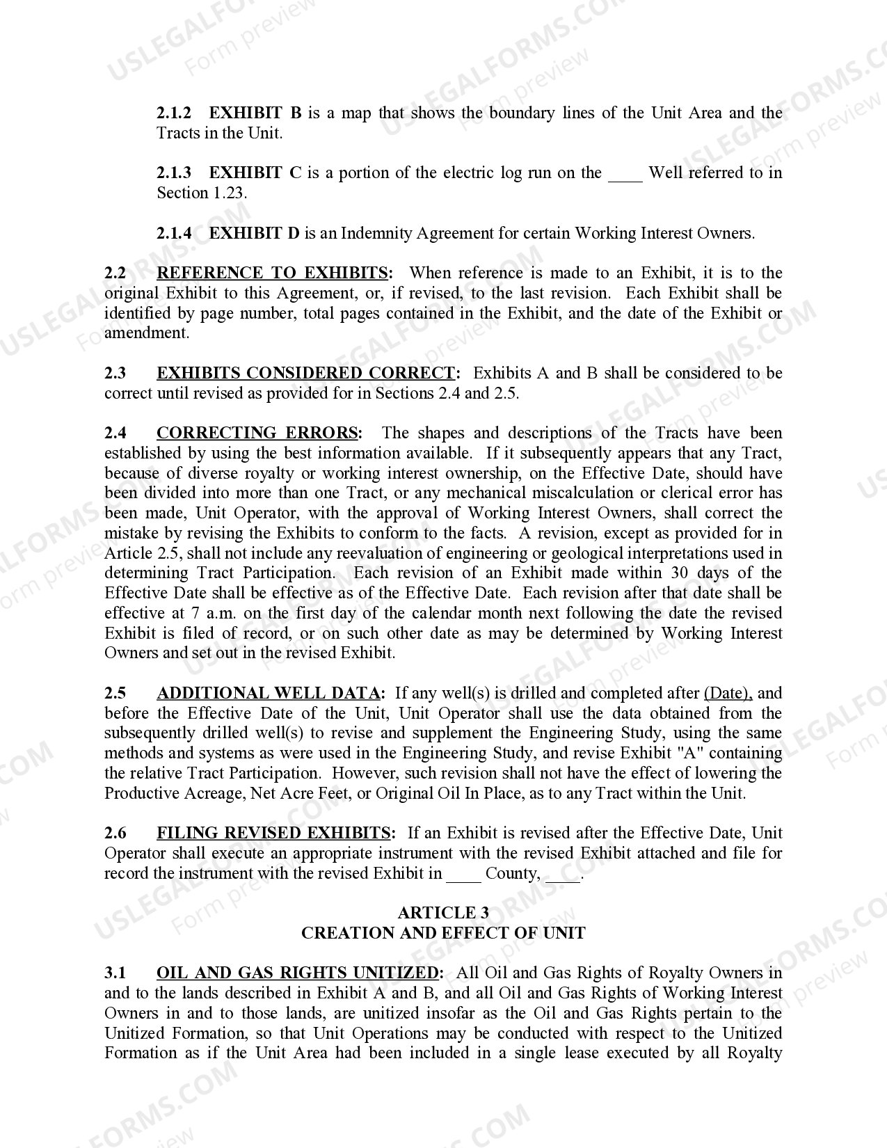 Unitization Agreement - Unitization Agreement | US Legal Forms