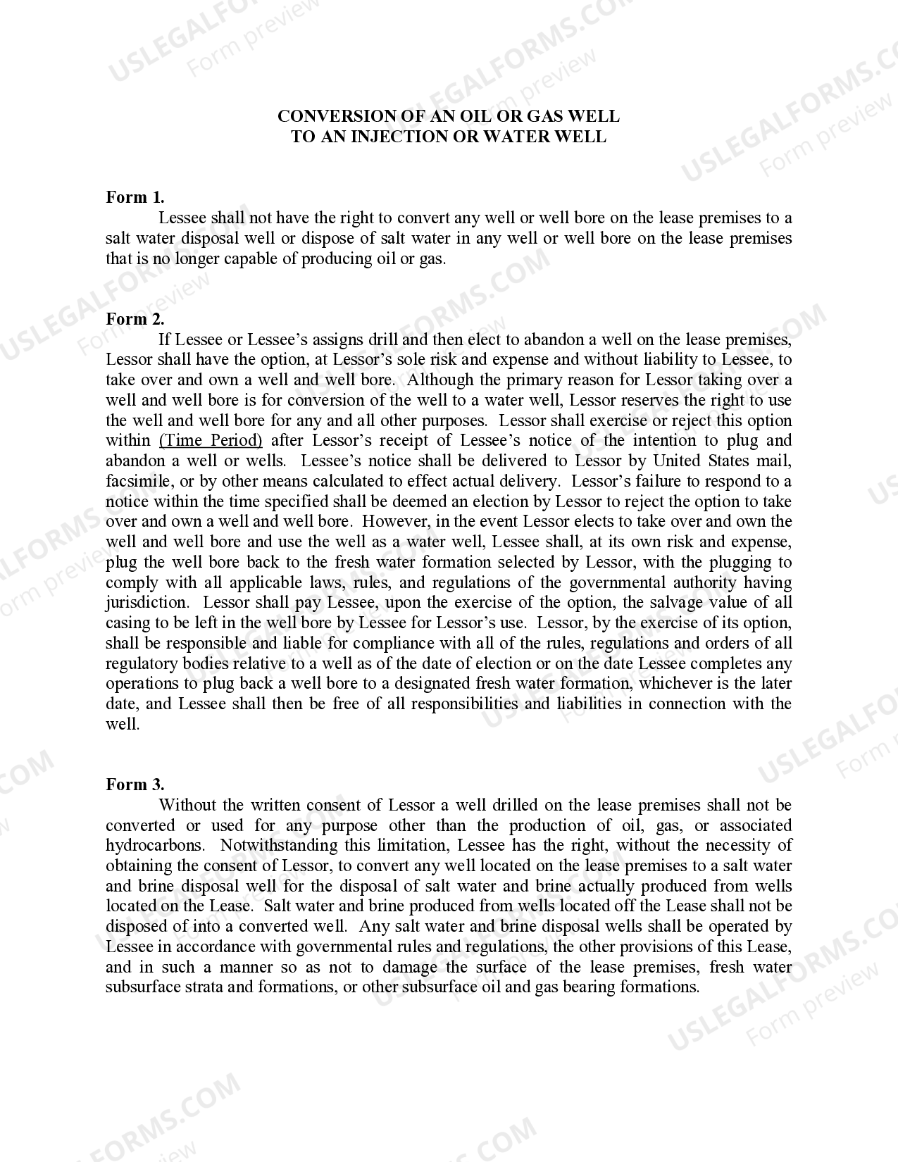 Conversion of An Oil Or Gas Well to An injection Or Water Well | US ...