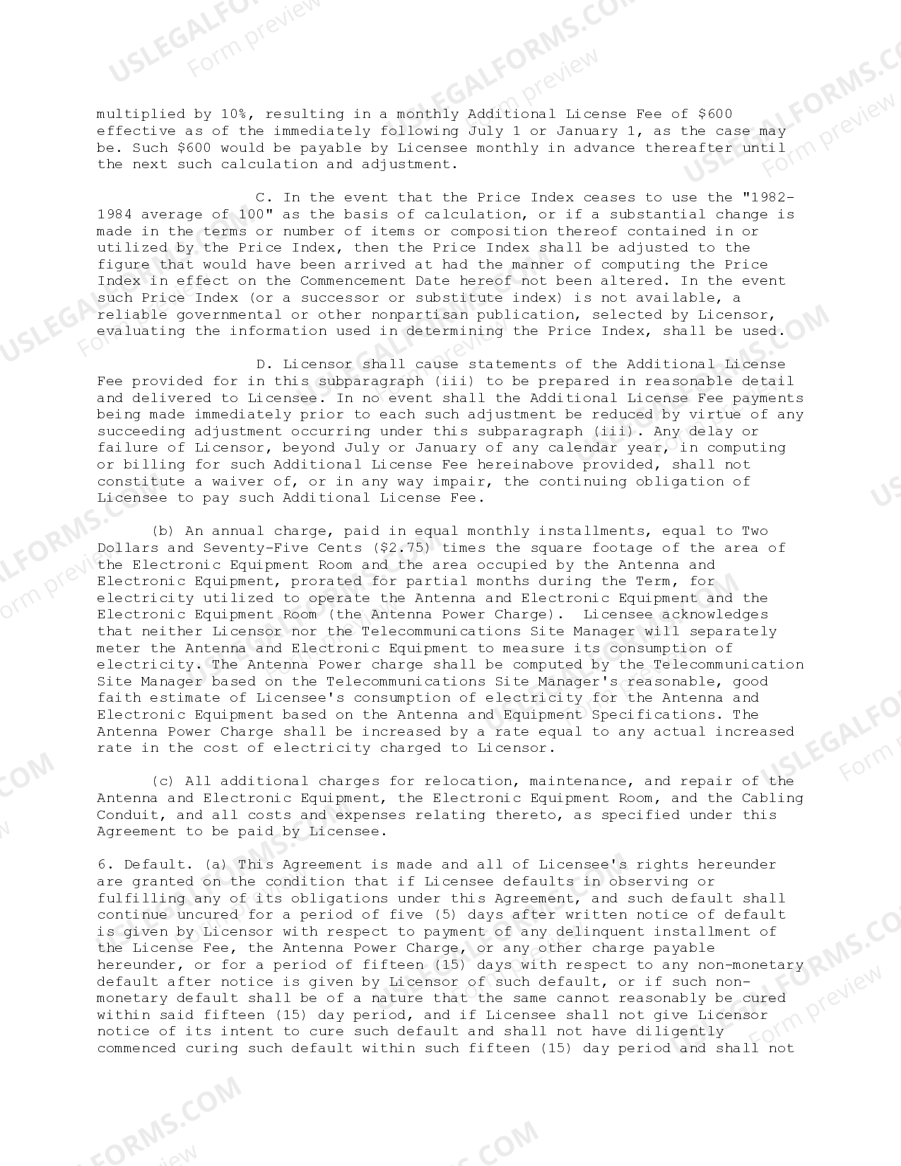 Telecommunications License Agreement | US Legal Forms