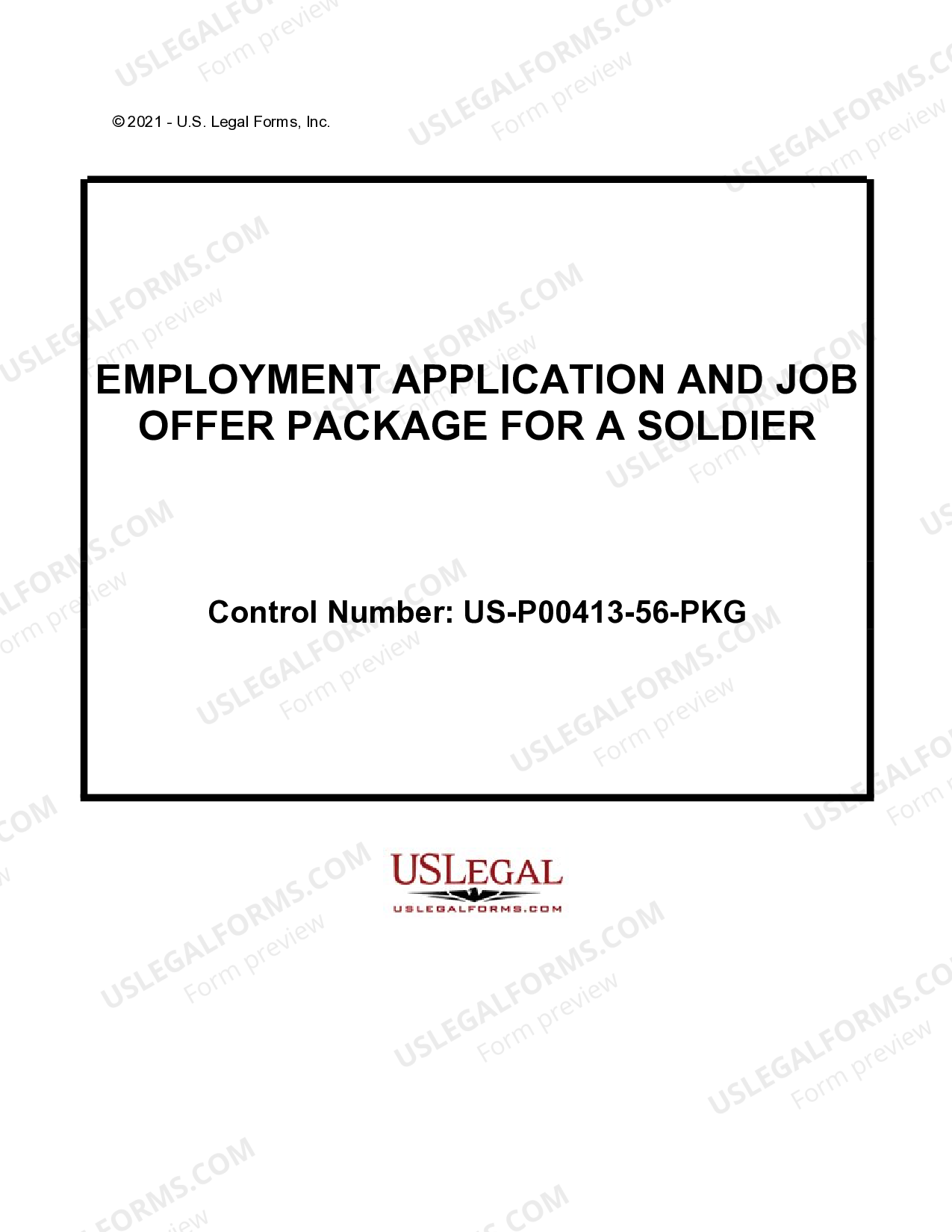 Employment Application and Job Offer Package for a Soldier - Employment ...