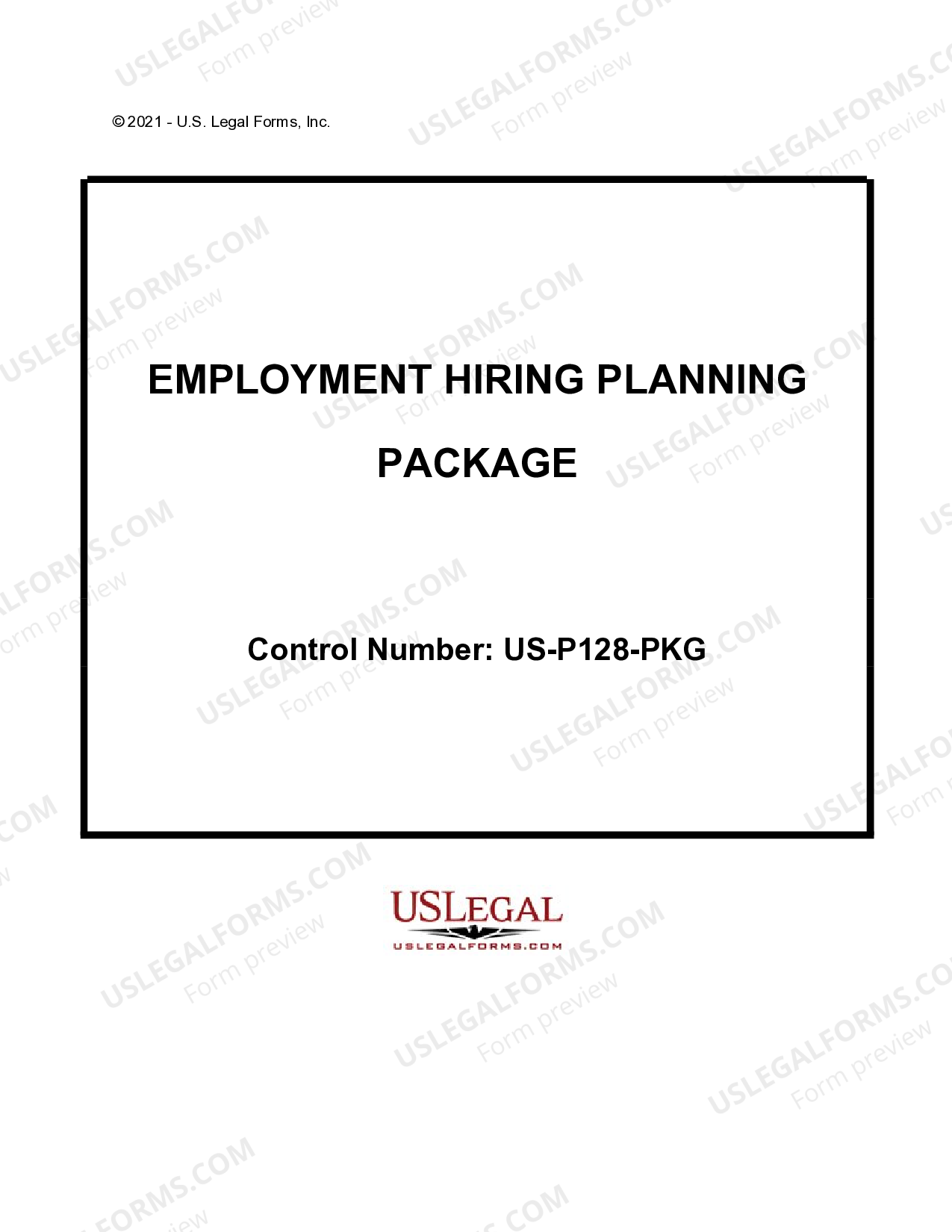 Employment Hiring Planning Package | US Legal Forms