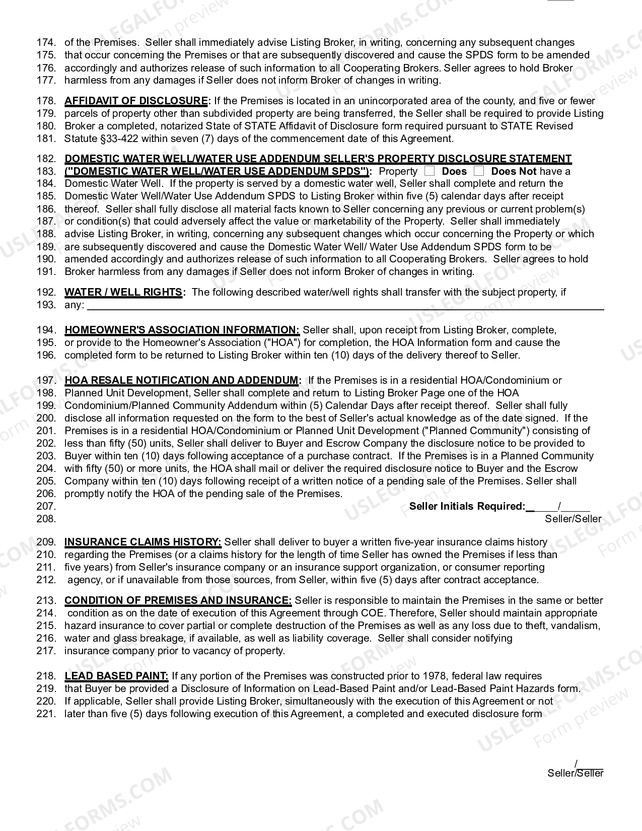 Listing Agreement - Exclusive Right to Sell | US Legal Forms