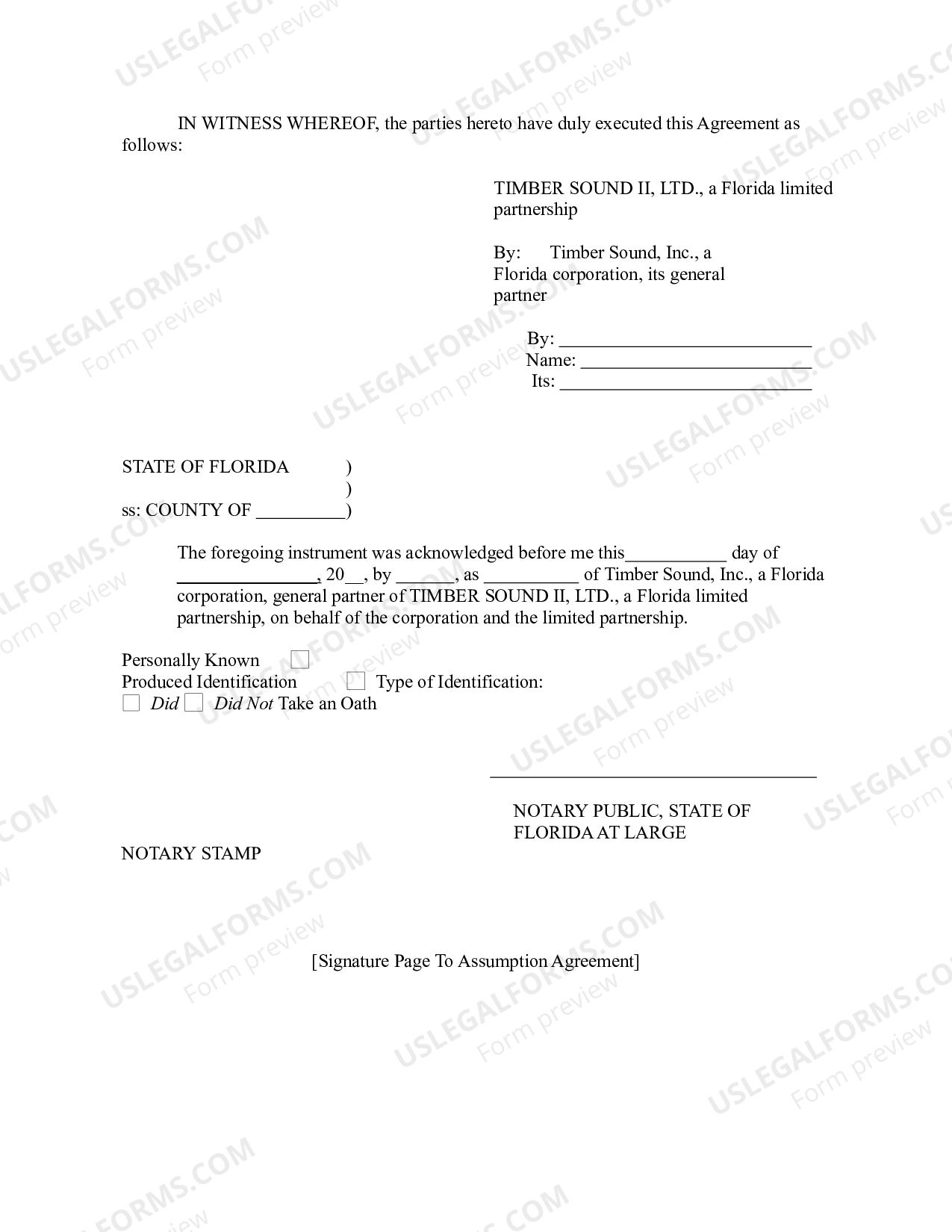 Assignment and Assumption of Mortgage and Other Loan Documents | US Legal Forms