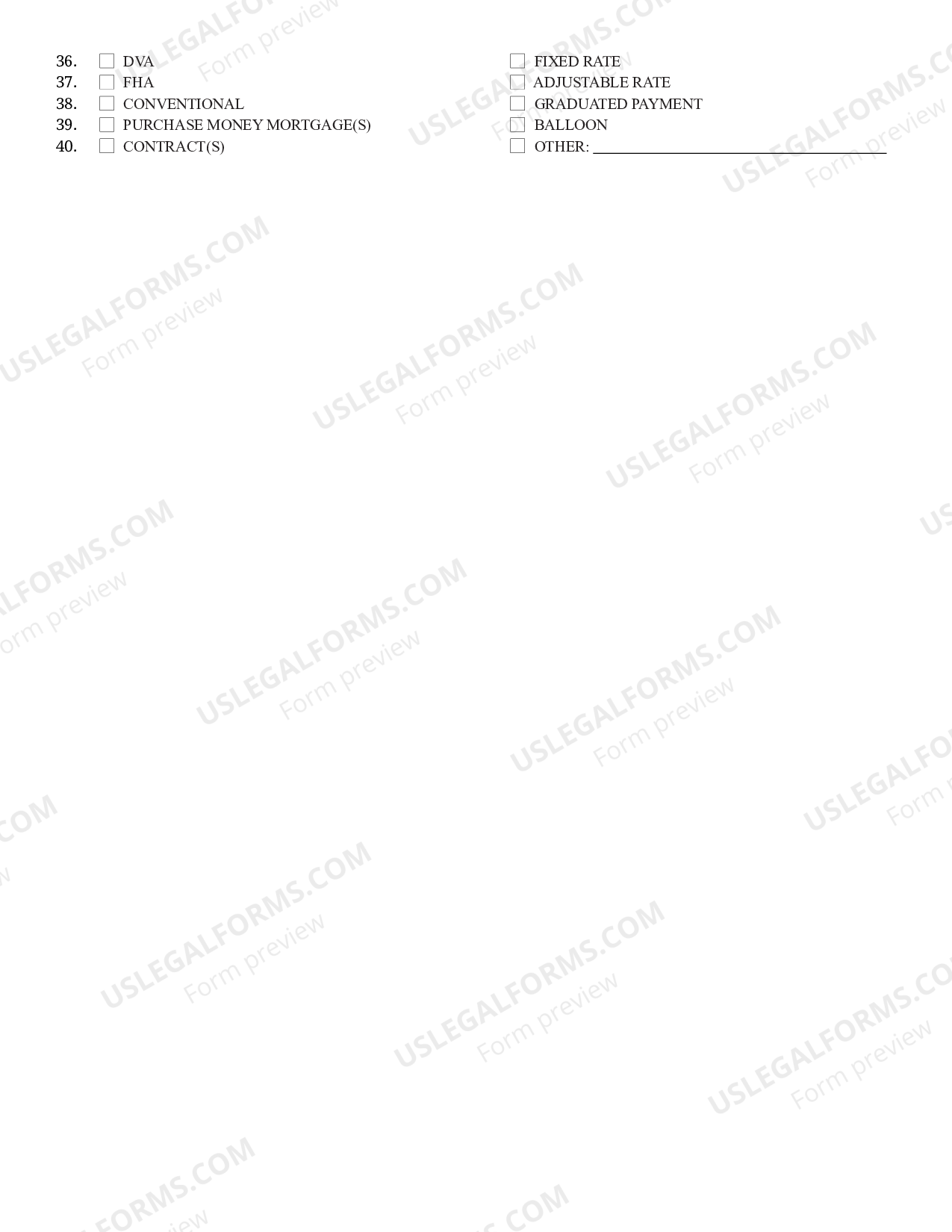 Addendum to Purchase Agreement - Assumption Financing | US Legal Forms