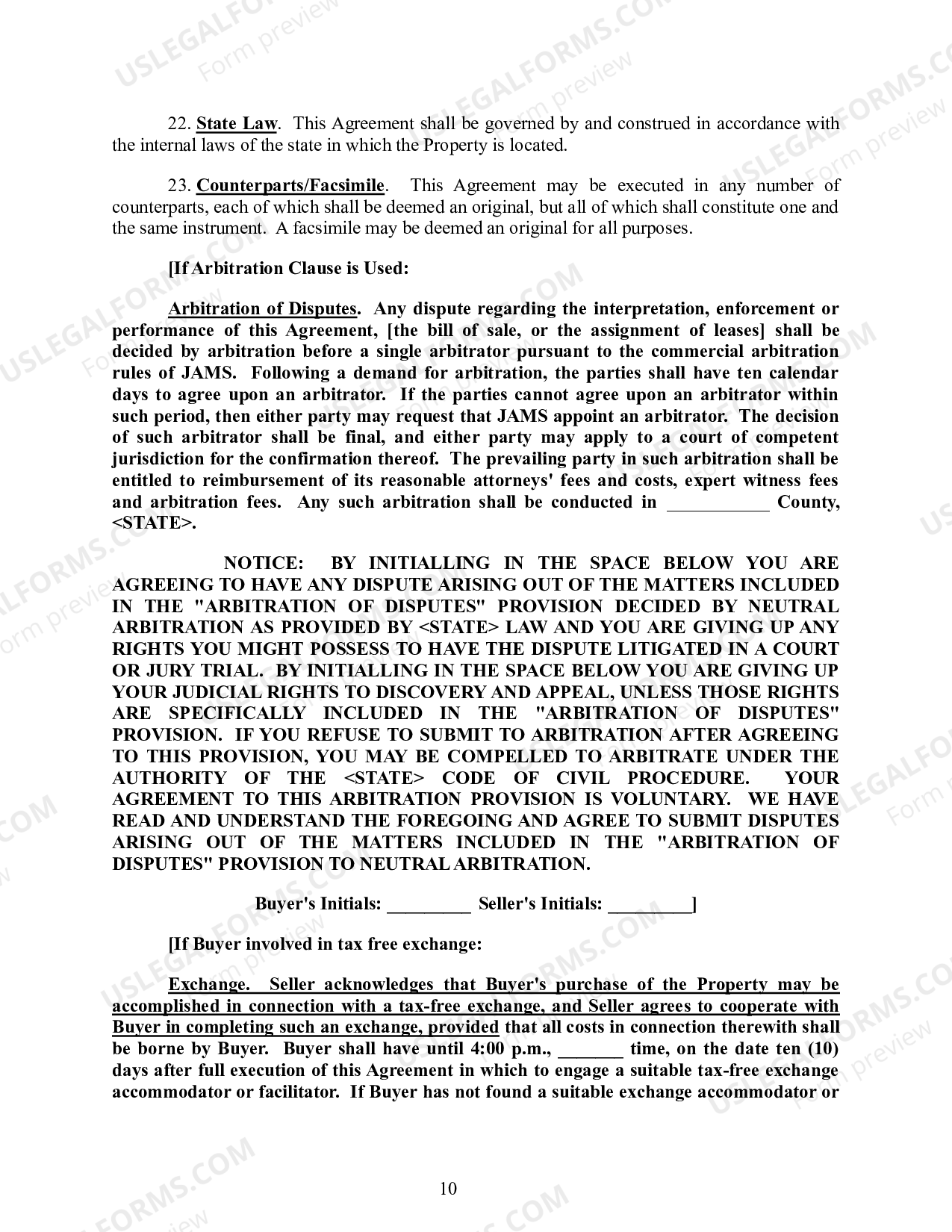 Real Estate Purchase and Sale Agreement and Joint Escrow Instructions ...