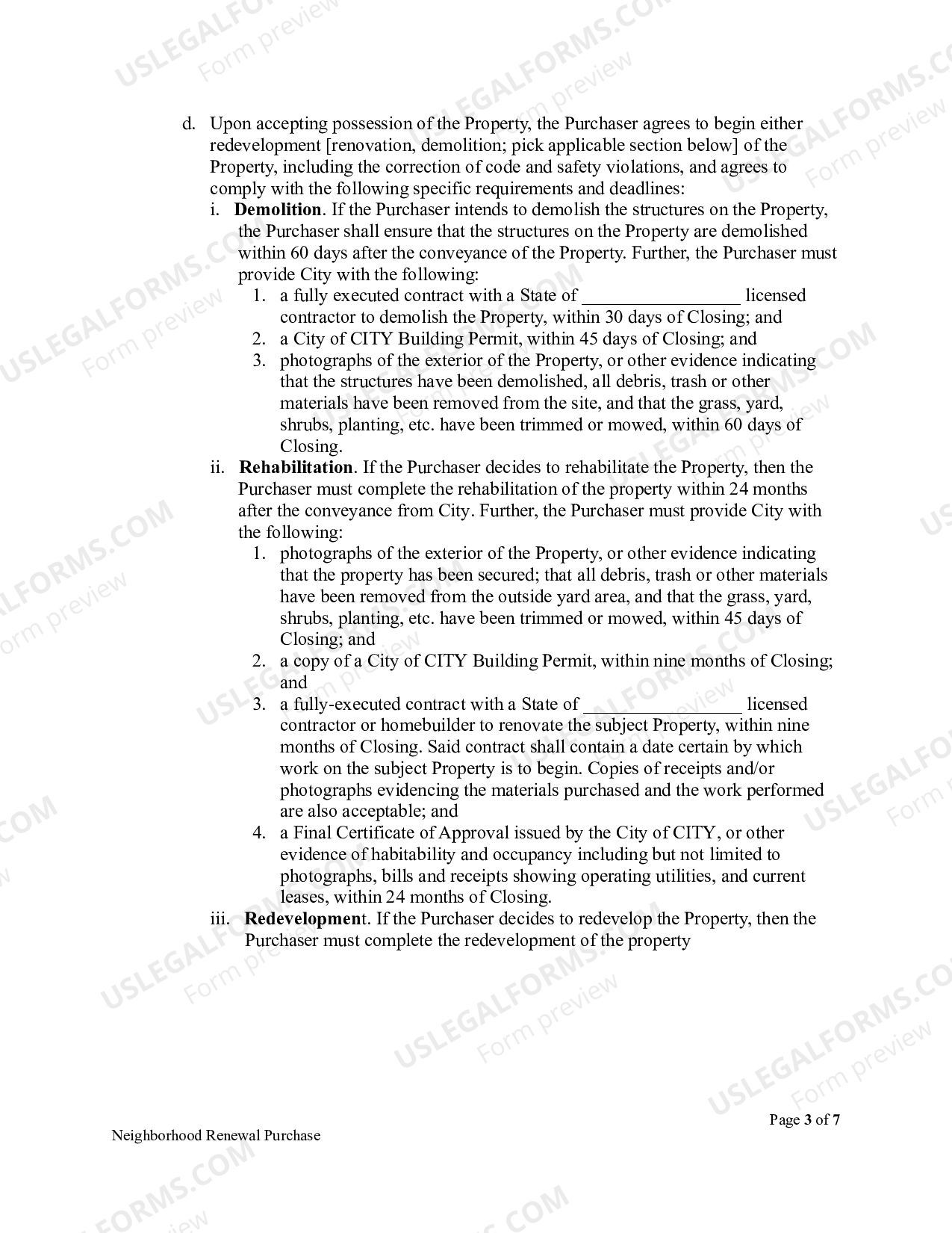 Sample Purchase Agreement | US Legal Forms