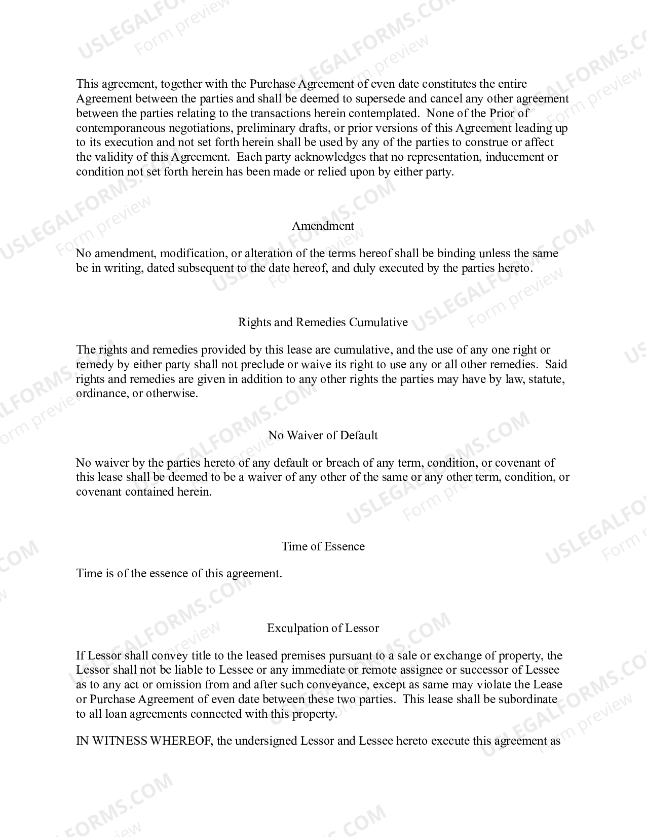 Master Lease Agreement - Master Lease Pros And Cons | US Legal Forms