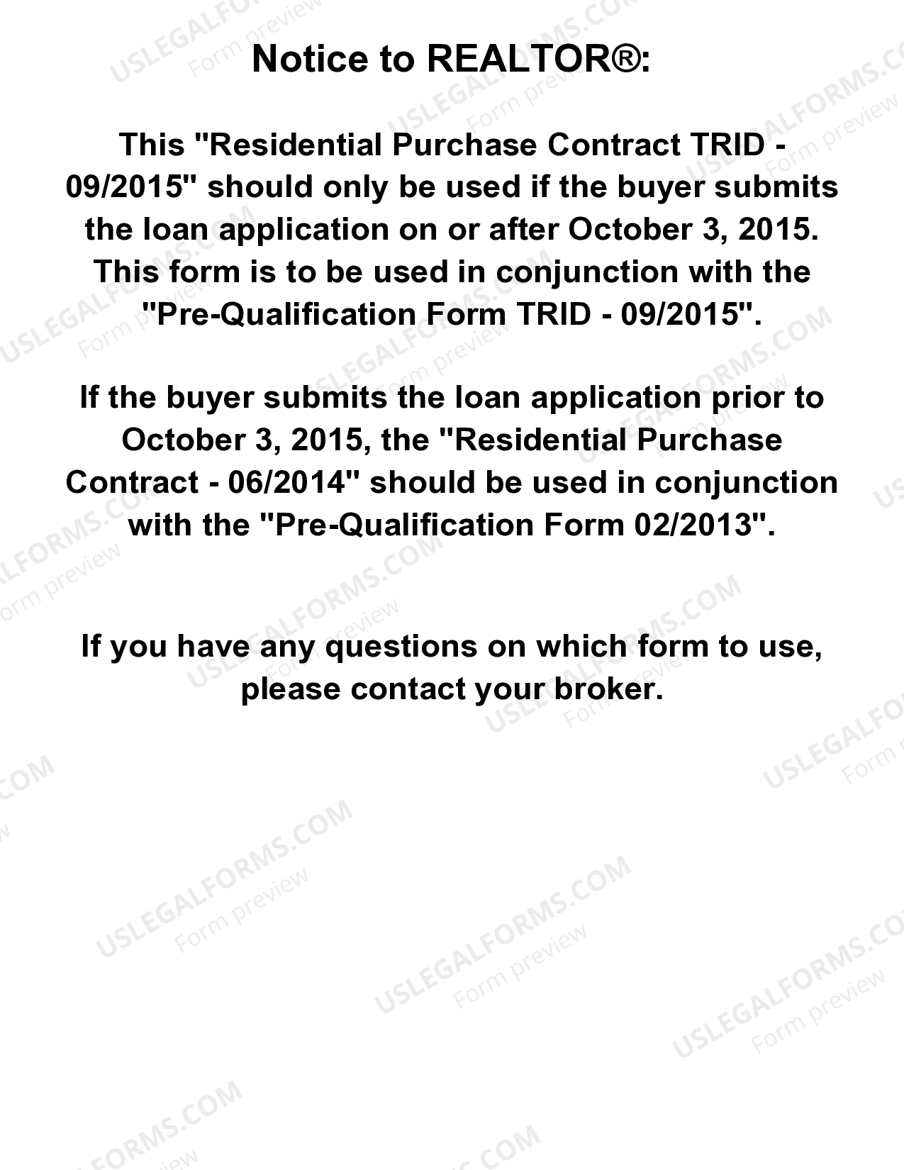 Residential Resale Real Estate Purchase Contract | US Legal Forms