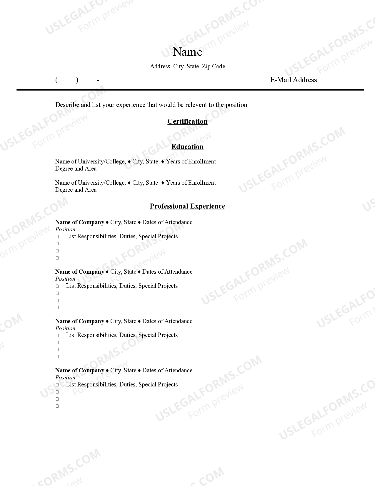 Arkansas Resume for Accountant - Resume Accountant | US Legal Forms