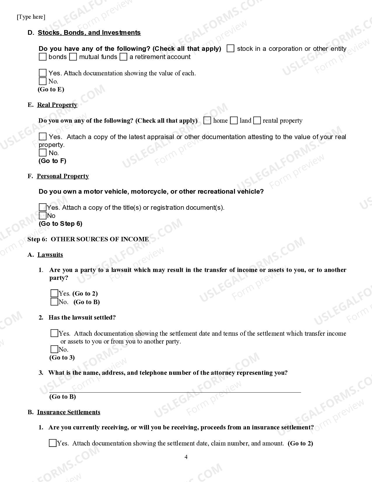 Financial Disclosure Affidavit | US Legal Forms