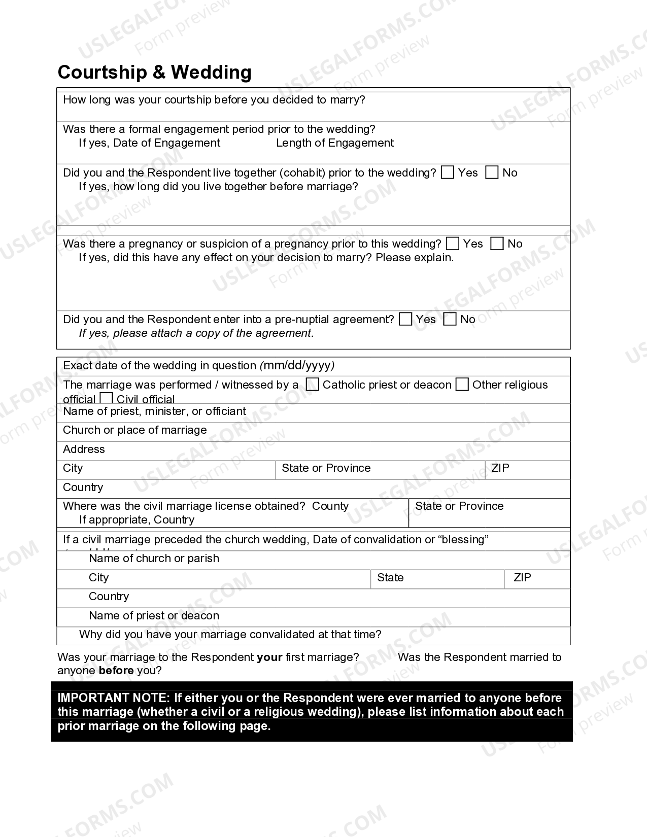 Application to Begin Canonical Process | US Legal Forms