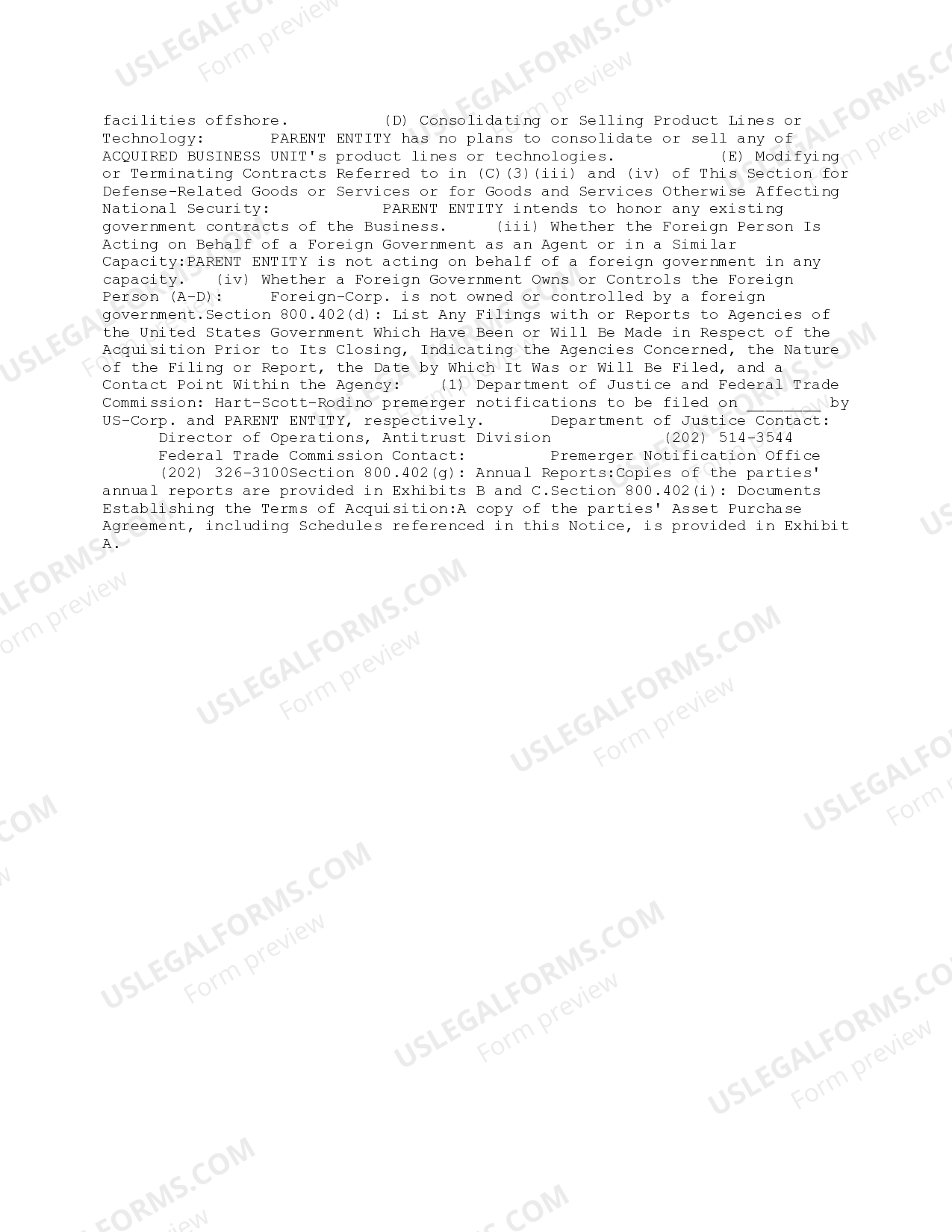 Letter Sample Notice | US Legal Forms