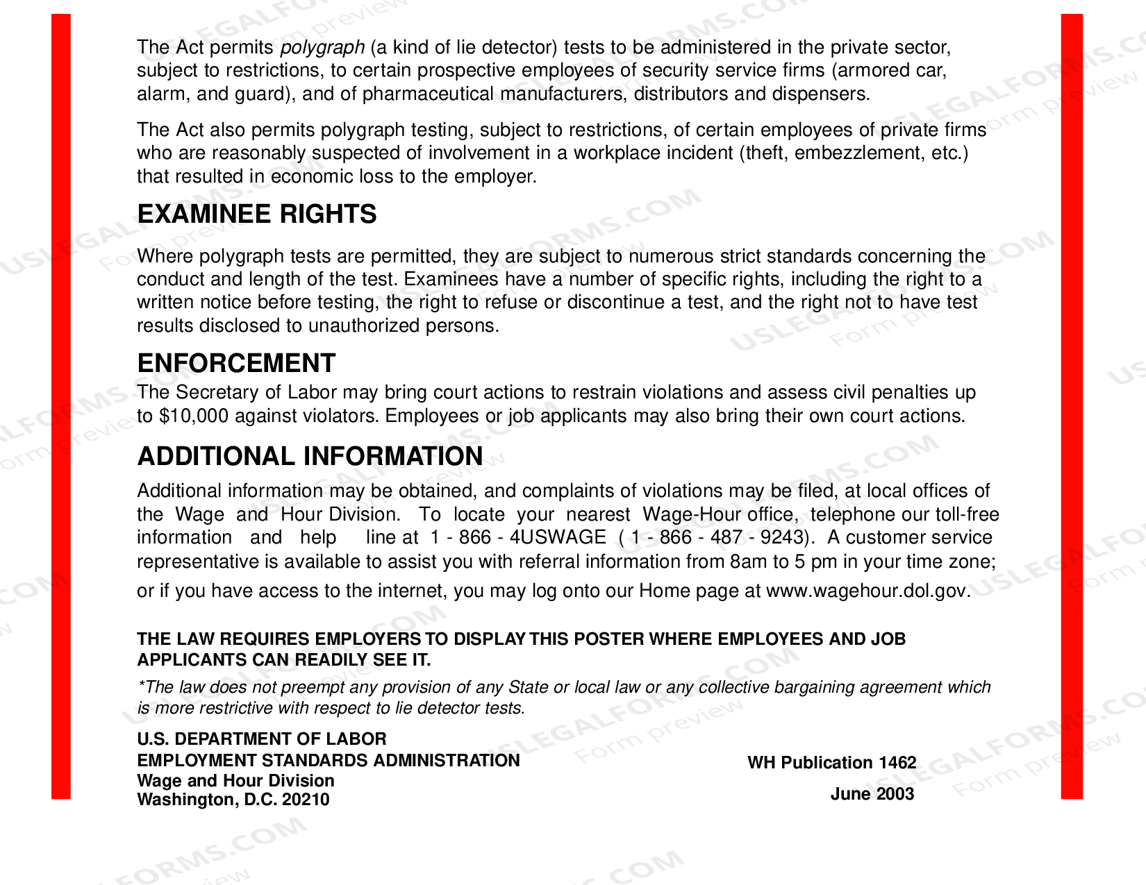 Kings New York Employee Polygraph Protection Act EPPA Poster | US Legal ...