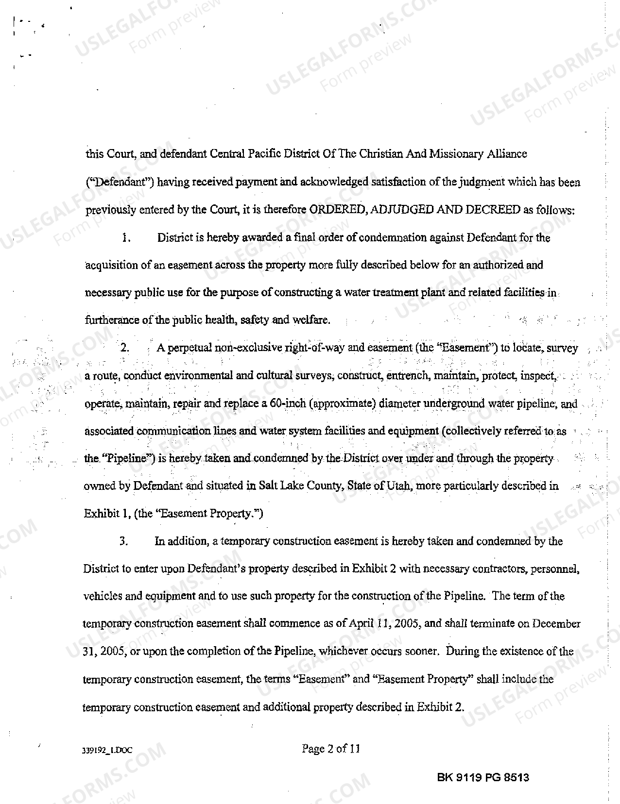 Utah Final Order of Condemnation | US Legal Forms