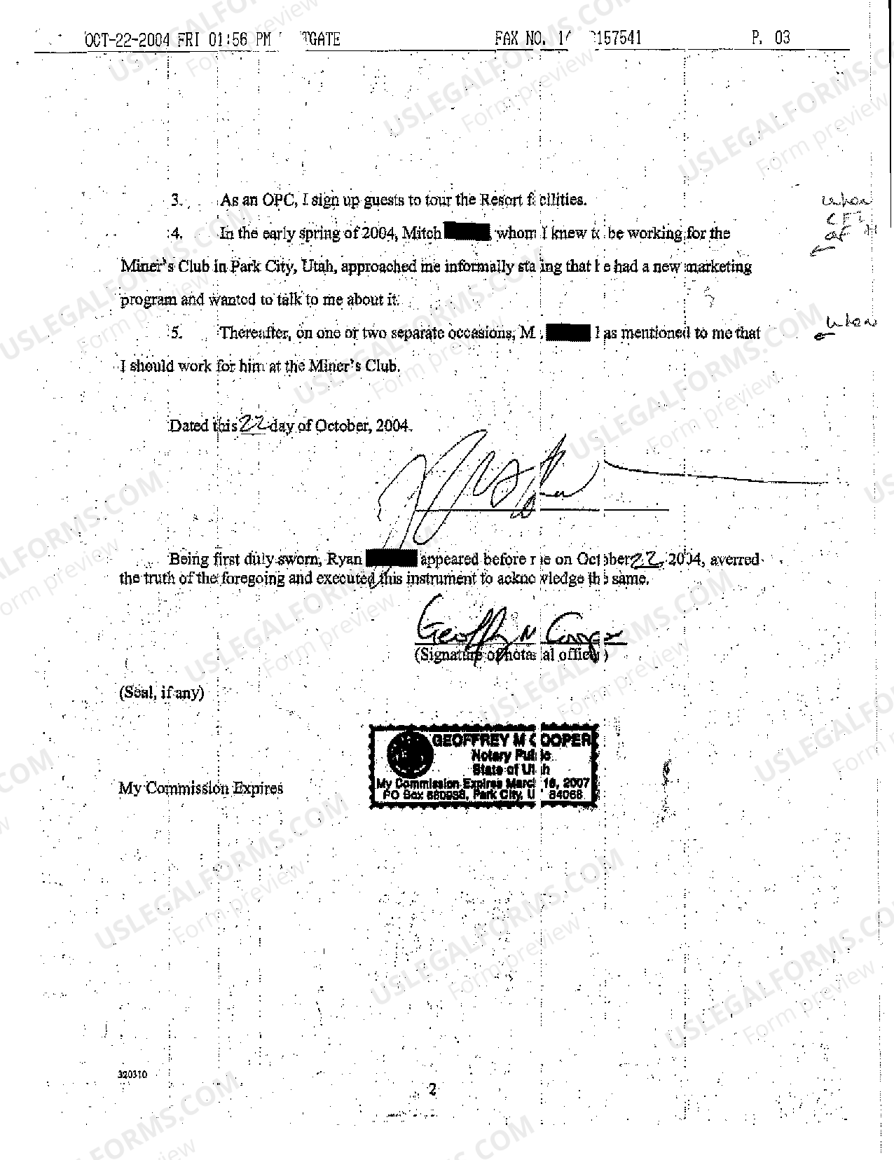 Utah Affidavit | US Legal Forms
