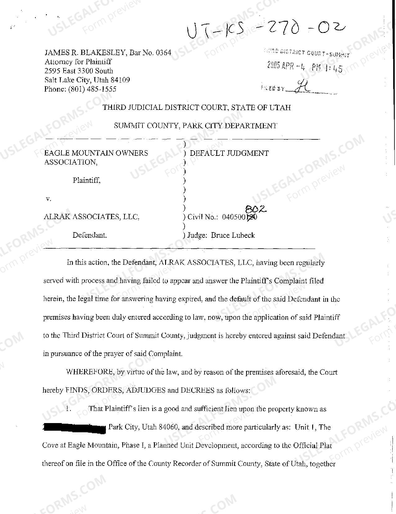 Utah Default Judgment | US Legal Forms