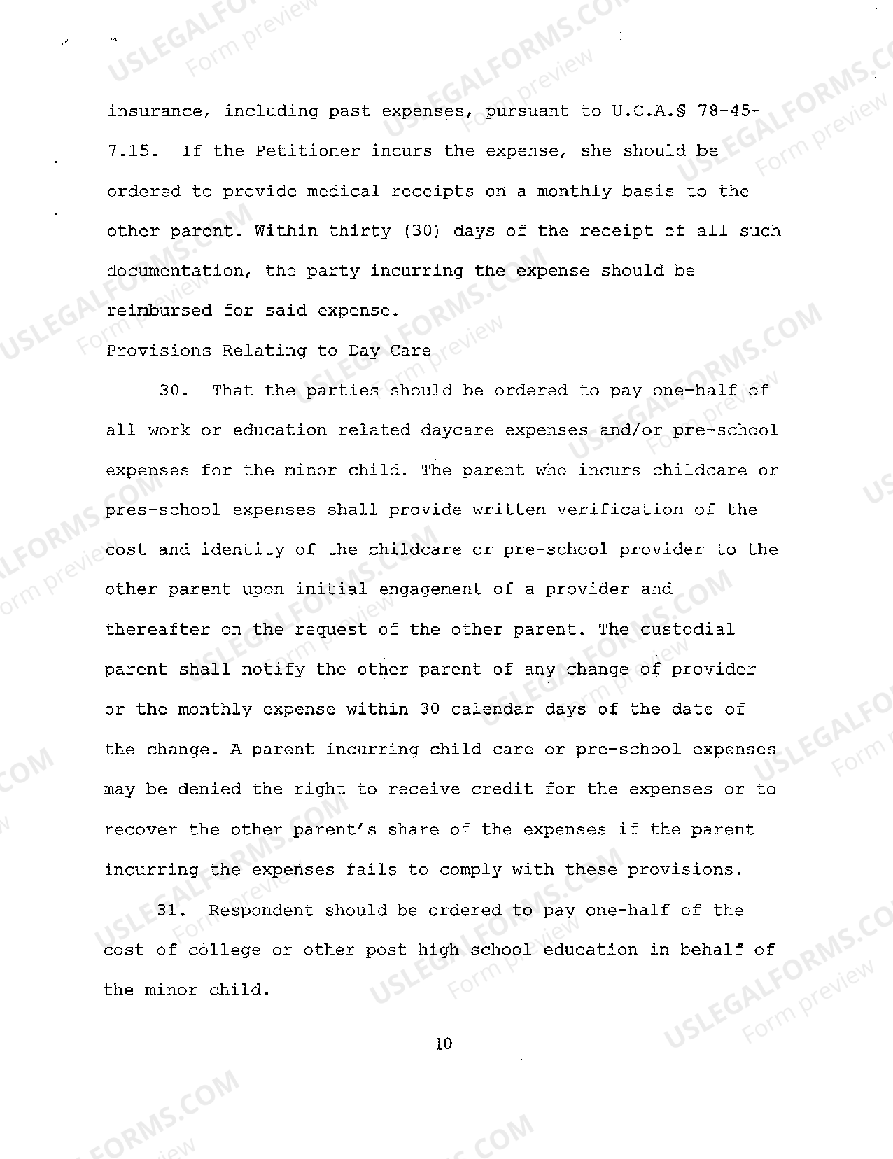 Utah Verified Petition To Establish Paternity - Voluntary Declaration ...