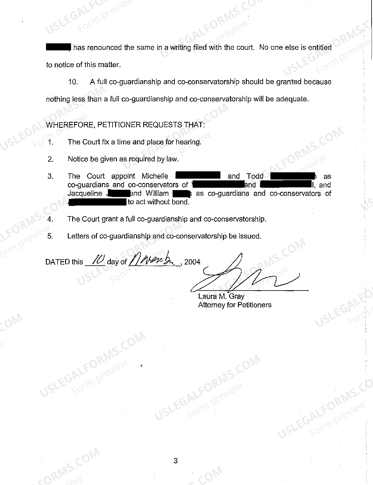 Utah Amended Petition For Appointment of Co-Guardians and Co ...