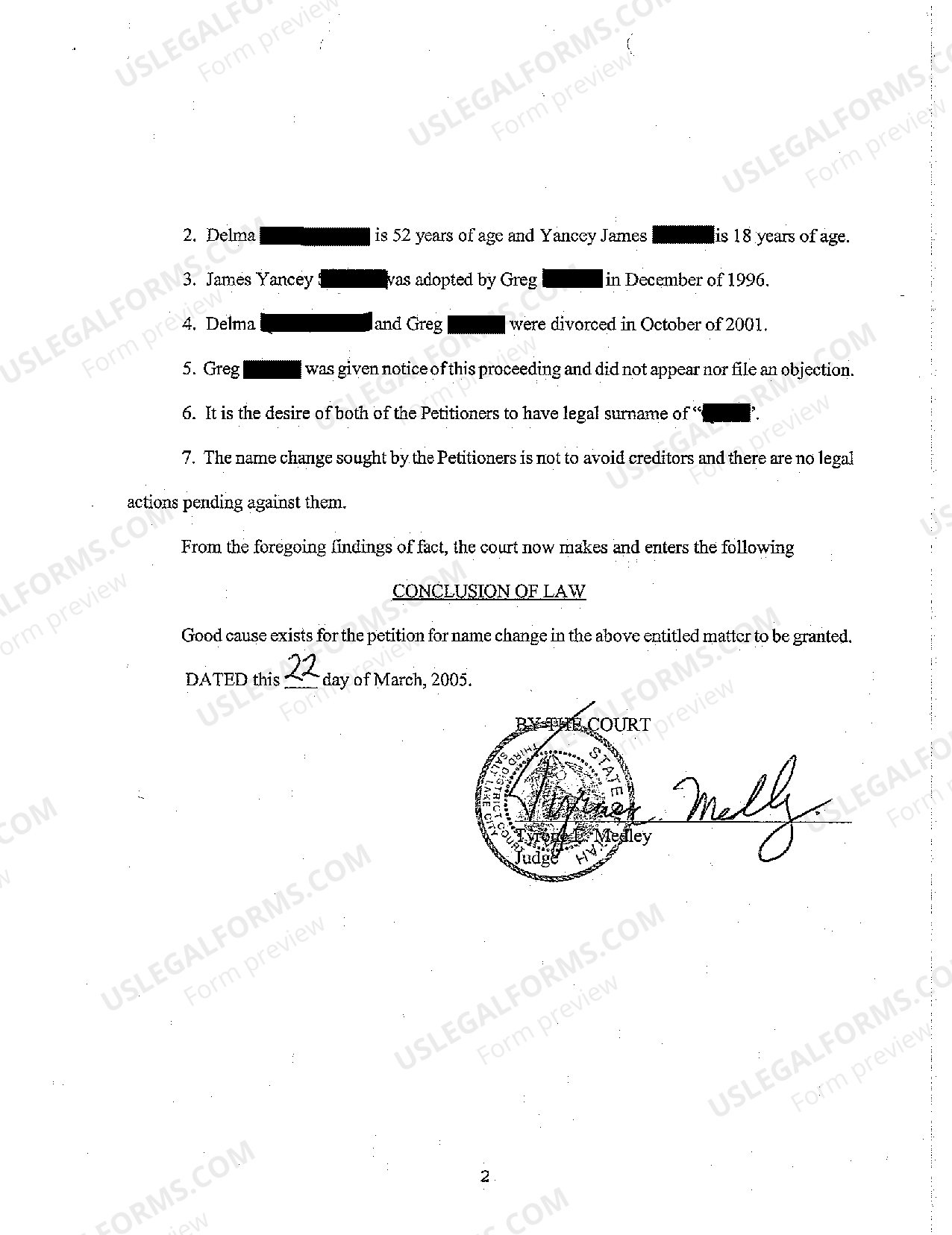 Utah Finding of Fact and Conclusions of Law | US Legal Forms