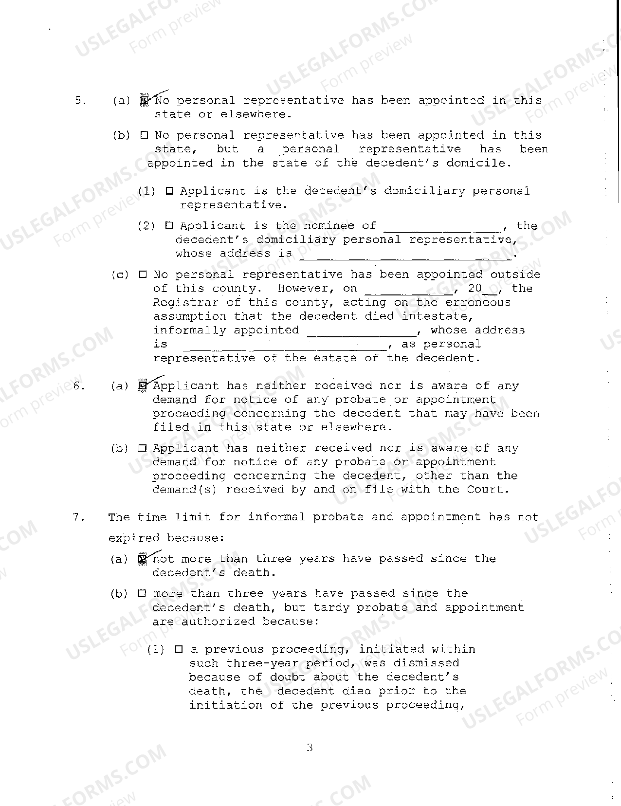 Utah Application for Informal Probate of Will and For Informal ...