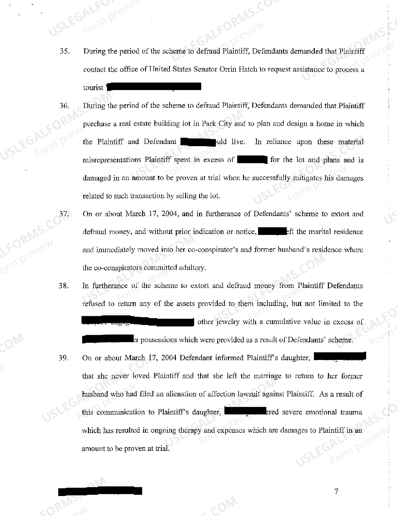 Utah Complaint - Fraud - Misrepresentation and Conspiracy to Commit ...