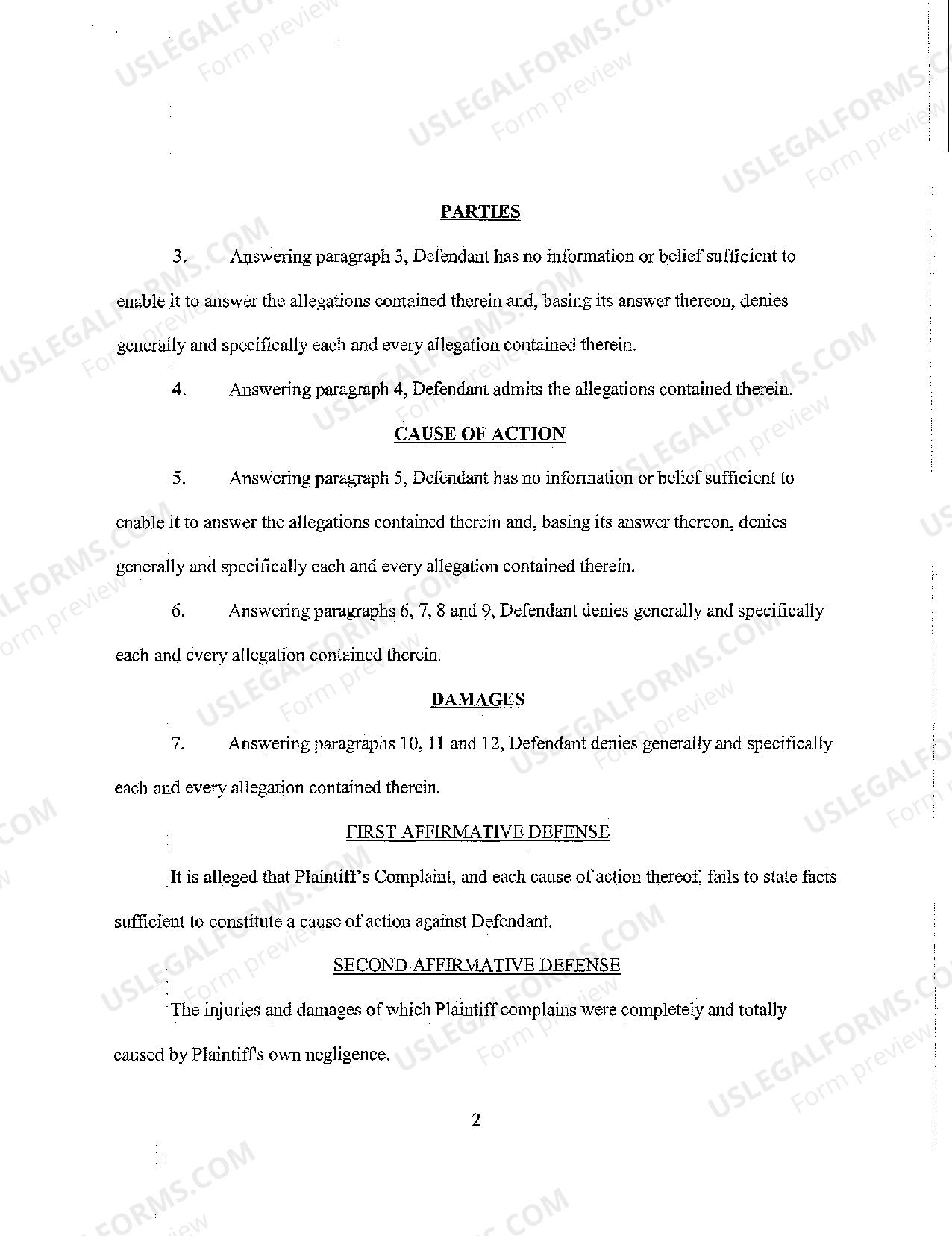 Utah Answer and Jury Demand | US Legal Forms