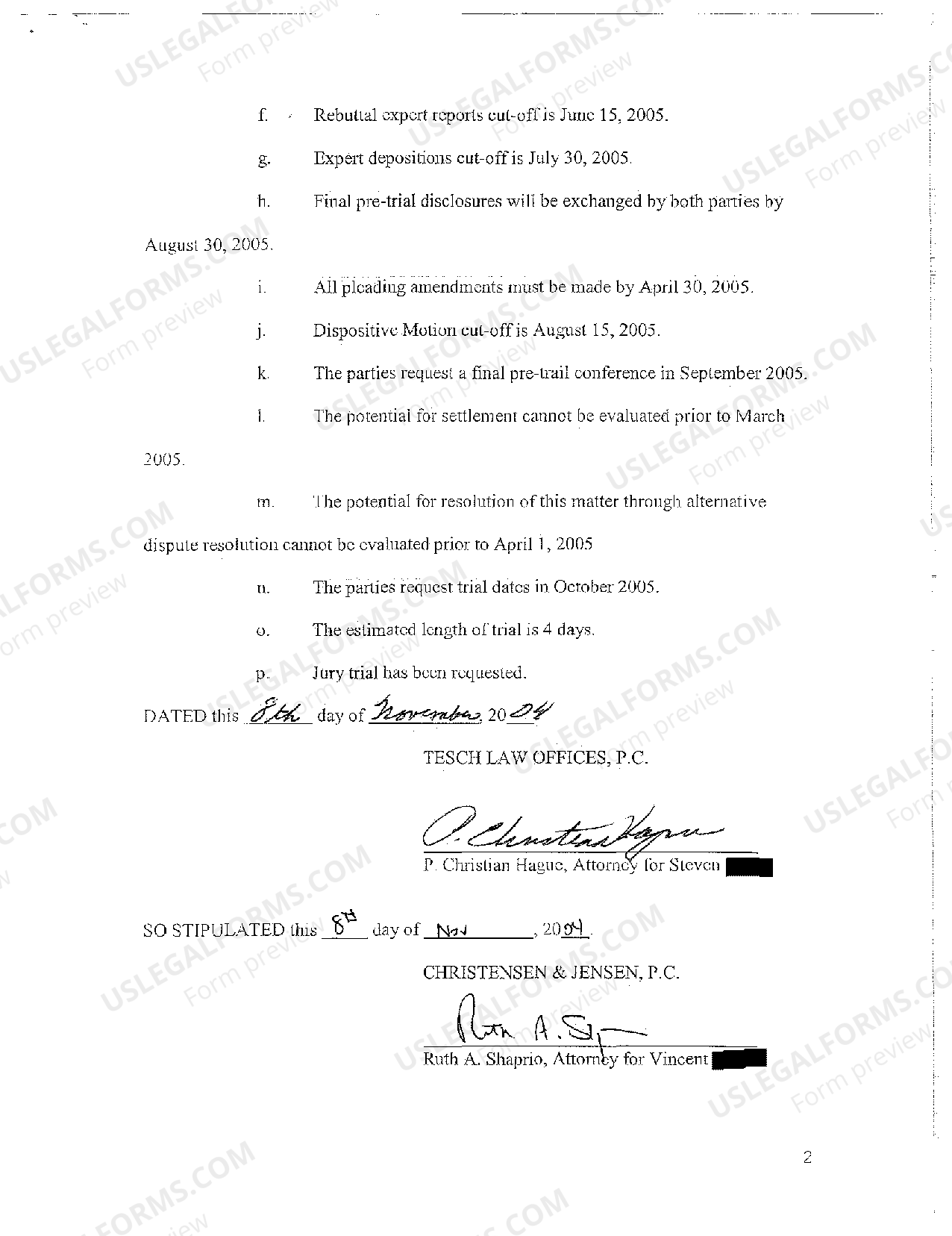 Utah Attorney Planning Meeting Report and Proposed Order | US Legal Forms