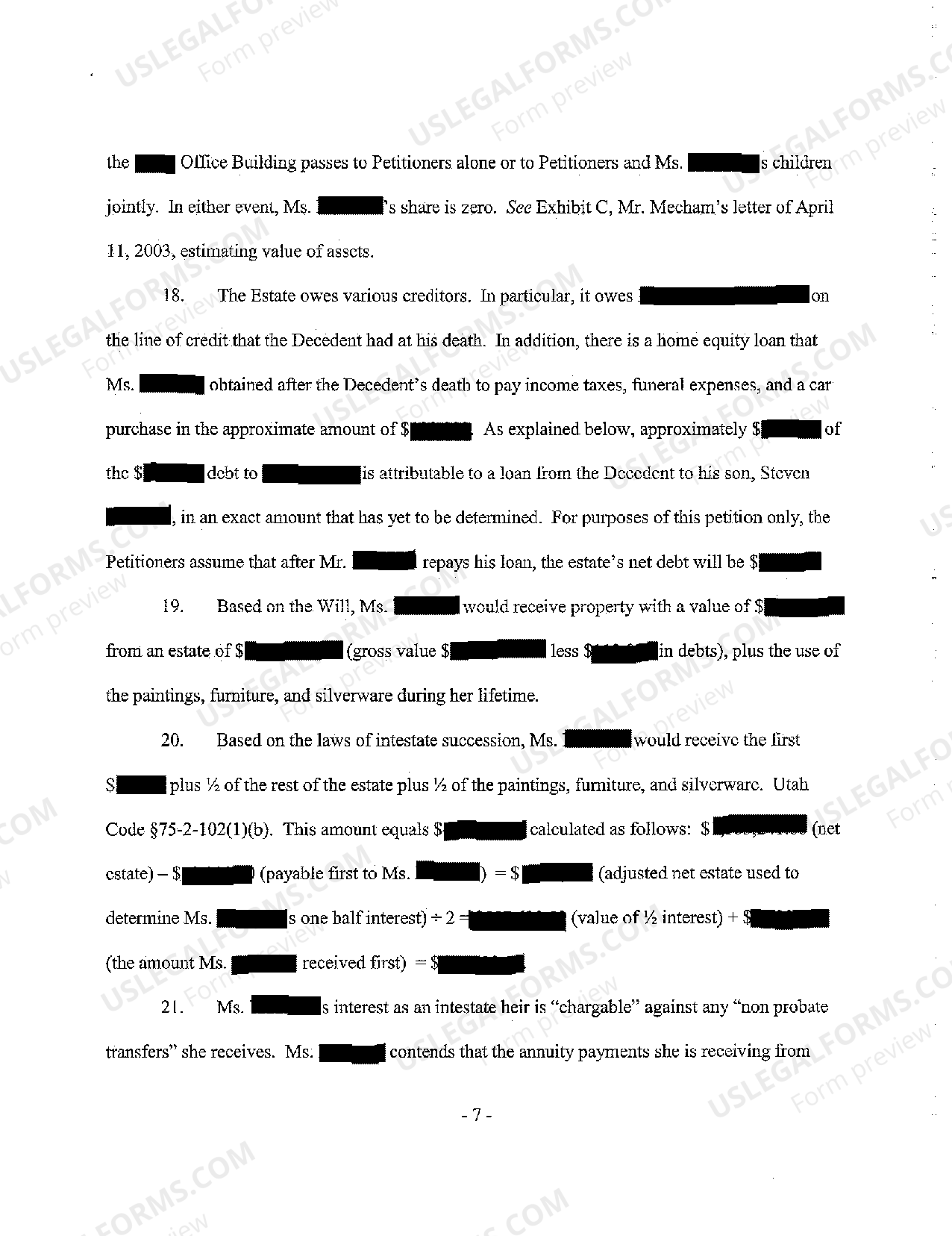 Utah Verified Petition for Formal Probate of Will | US Legal Forms