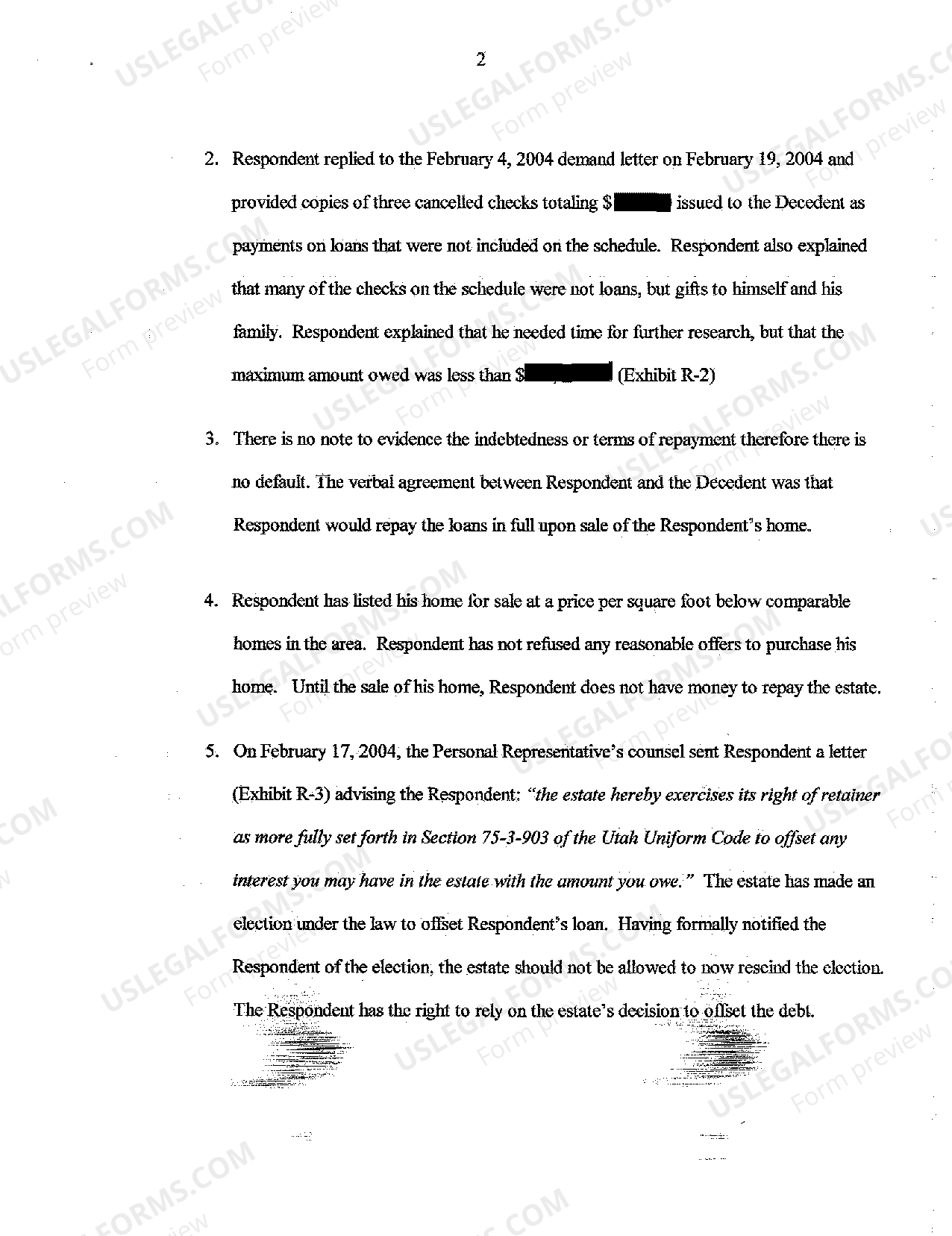 Utah Objection to Petition to Recover Estate Assets | US Legal Forms