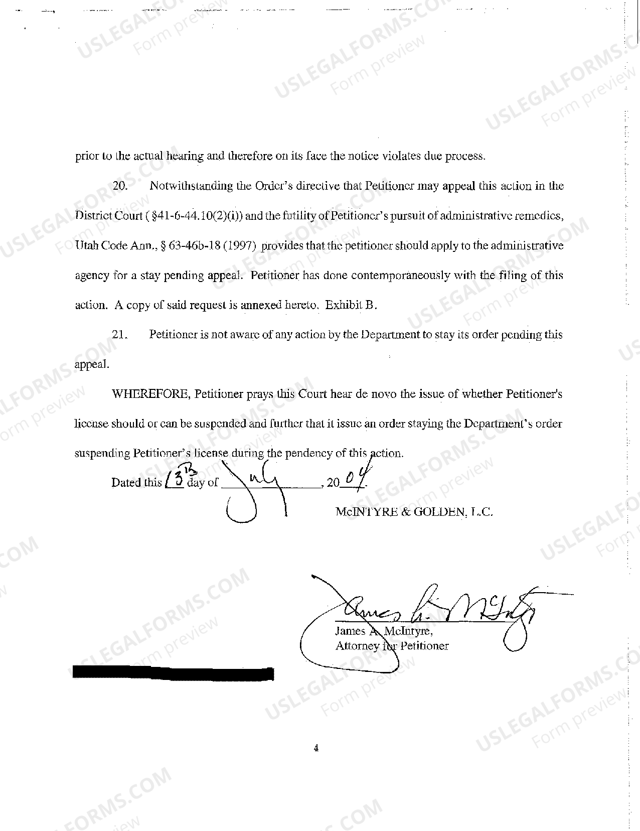 Utah Petition for Review of Drivers License Revocation | US Legal Forms