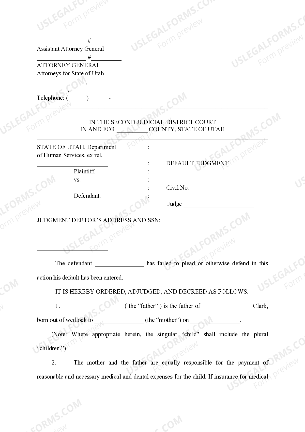 Utah Default Judgment | US Legal Forms