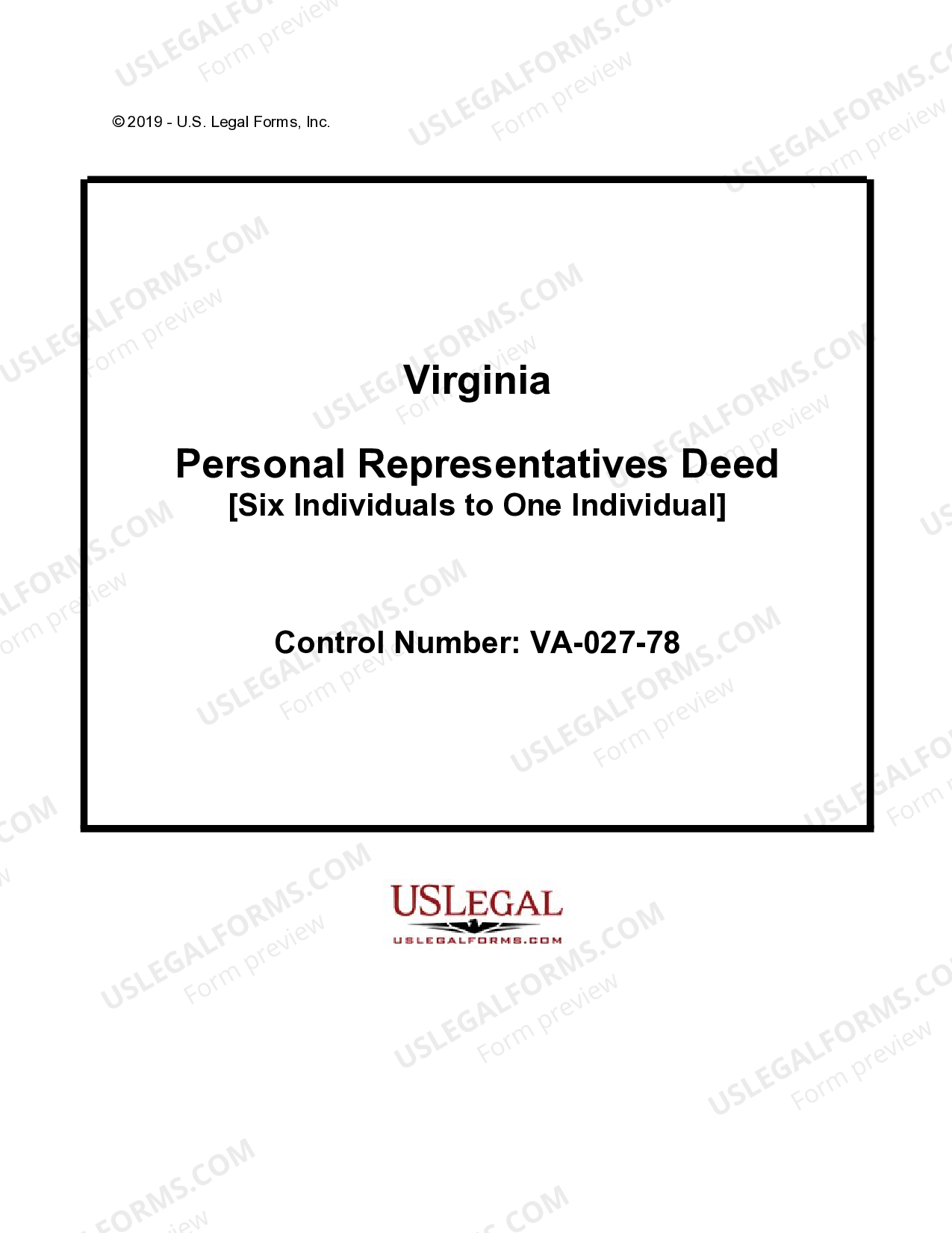 Virginia Personal Representatives Deed - Personal Representative Deed | US Legal Forms