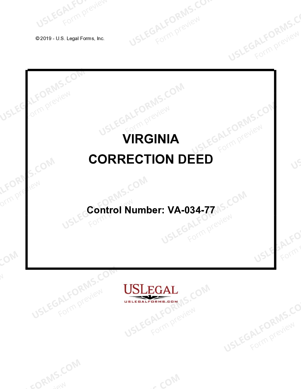 Deed Of Correction Va Without | US Legal Forms